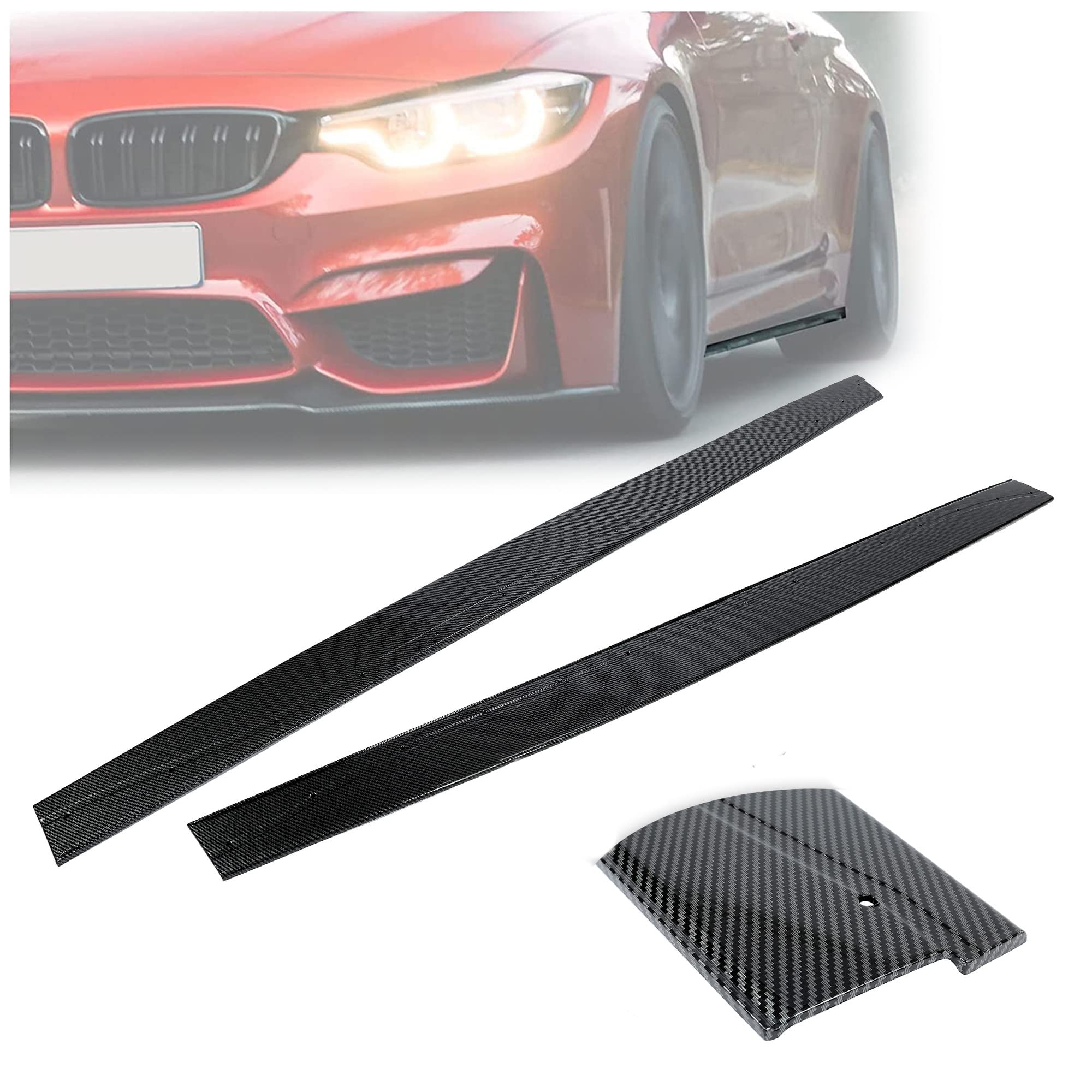 Amazon.com: HECASA Side Skirts Extension Compatible with 2015-2020 BMW ...