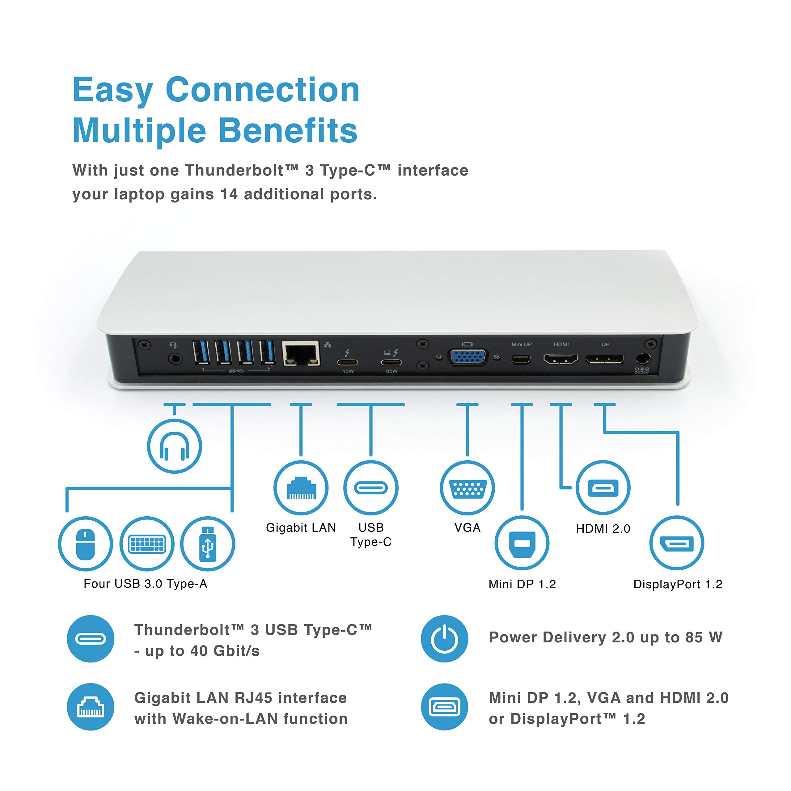 Buy ICY BOX RED DOT AWARD WINNER 2019 Thunderbolt 3 Type-C Notebook ...