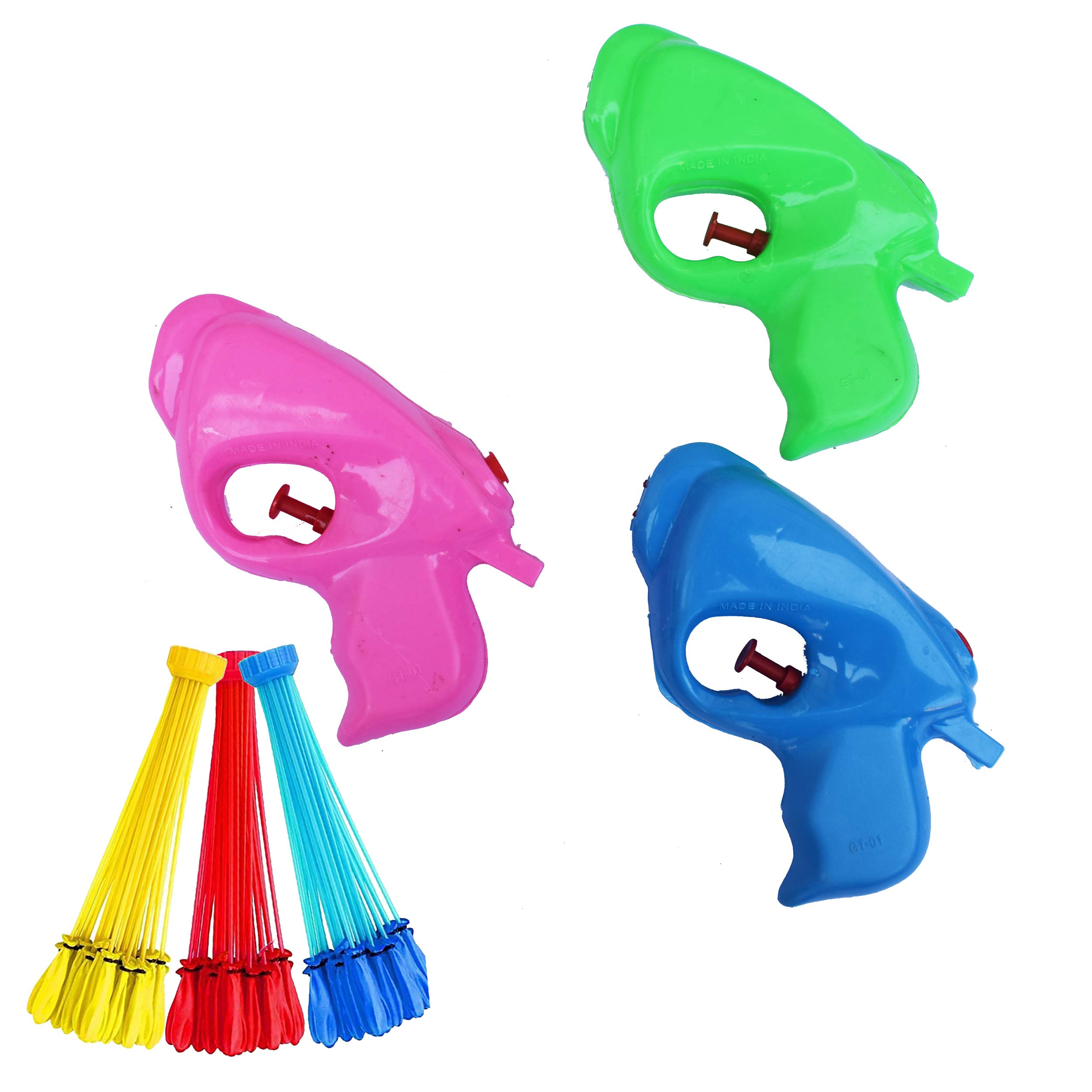 Buy Masti ZoneSet of 3 Mini 4" Kids Holi Gift Combo High Pressure Holi ...