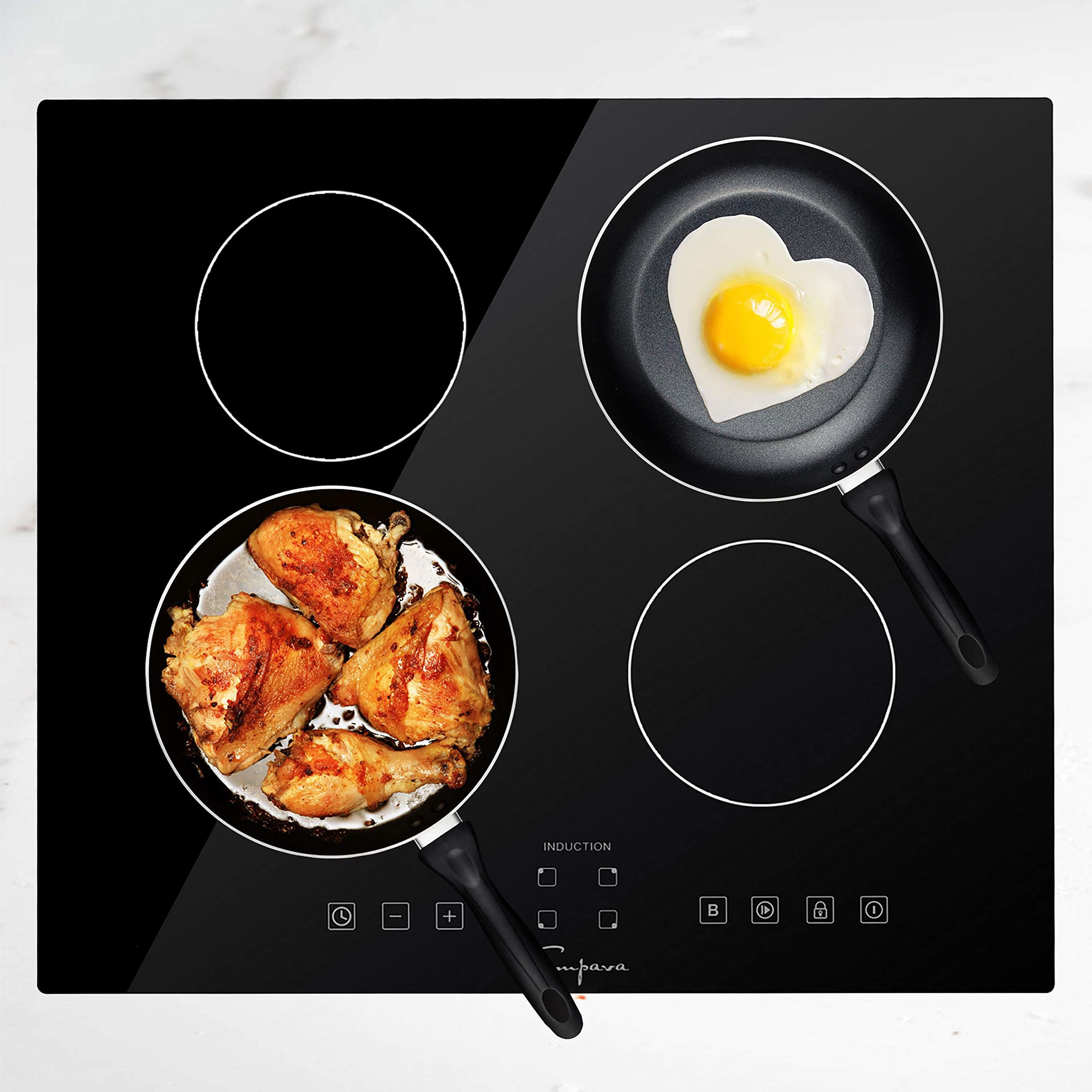 Amazon.com: Empava 24 Inch Electric Stove Induction Cooktop with 4 ...