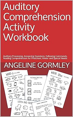 Amazon.com: Auditory Comprehension Activity Workbook: Auditory ...