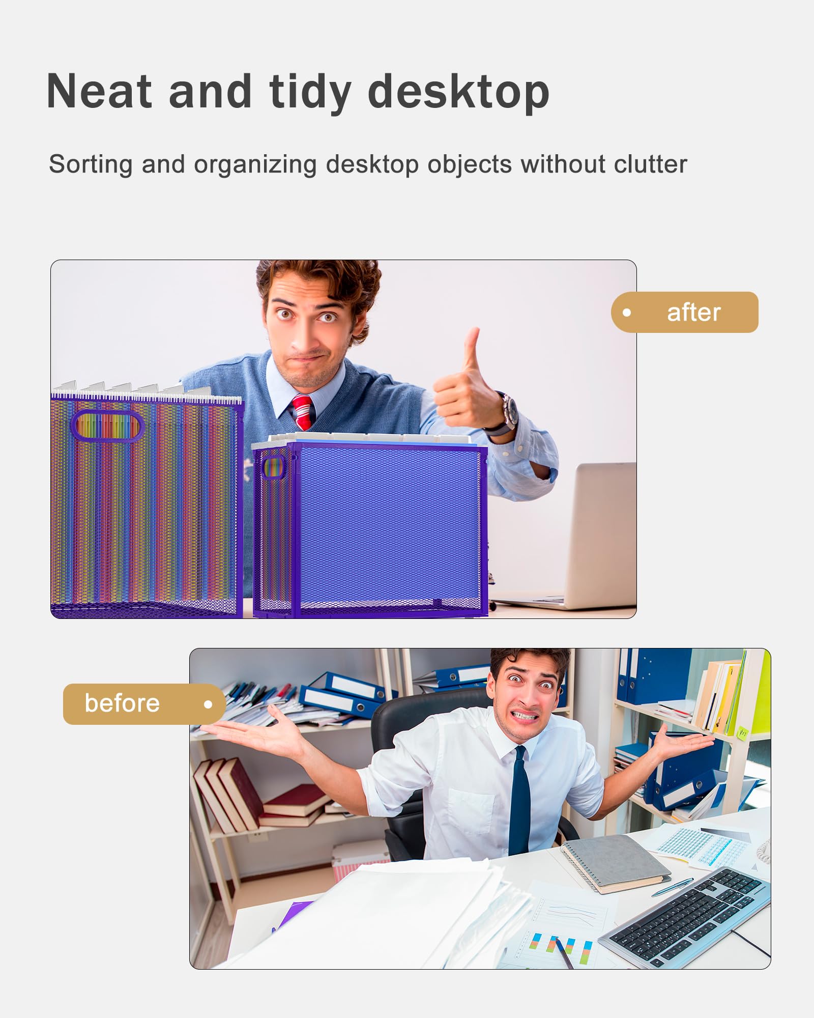 Snapklik.com : Oterri Hanging File Organizer, Metal File Organizer ...