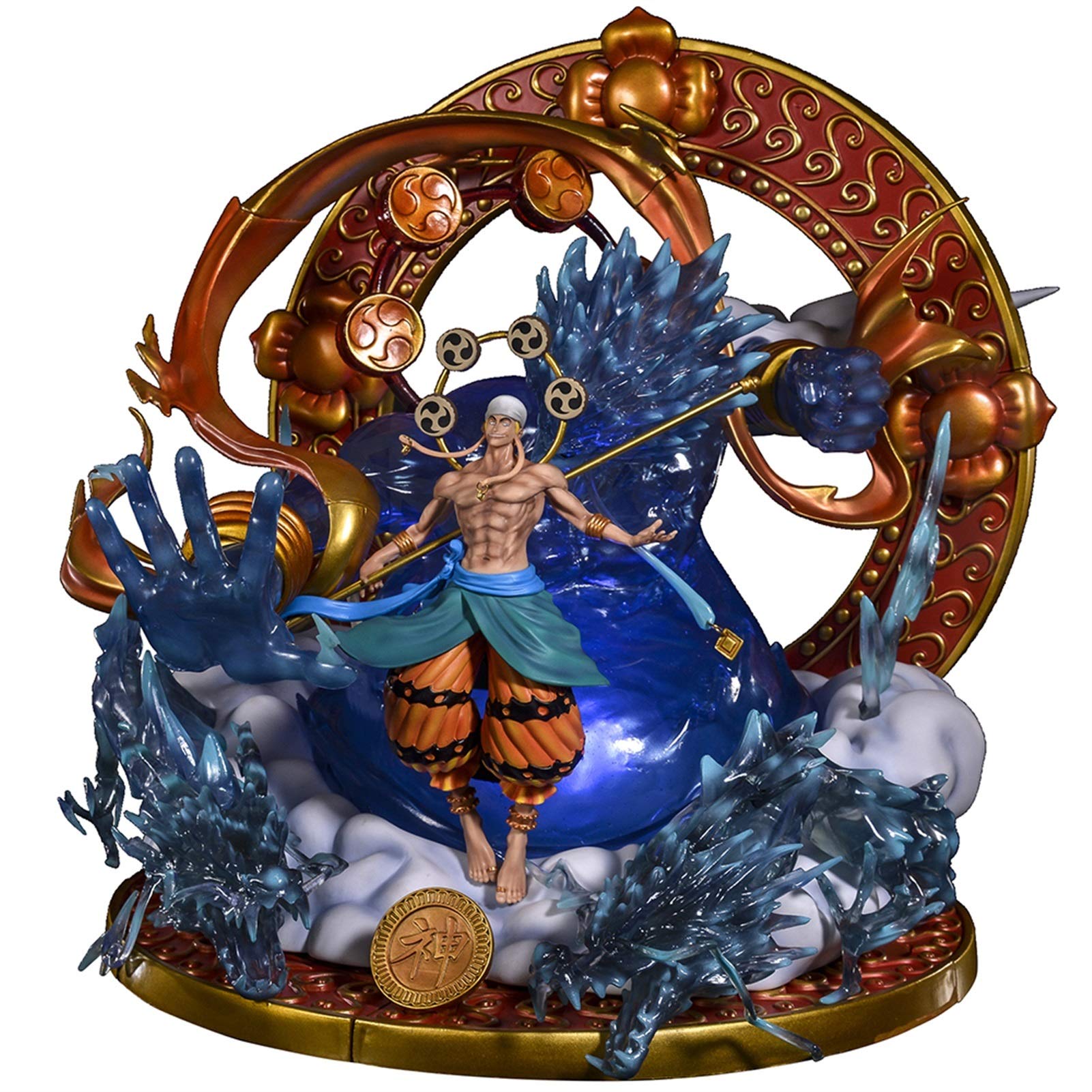 Buy XUEMML One Piece Animation Model, One Piece God Action Figure Enel ...