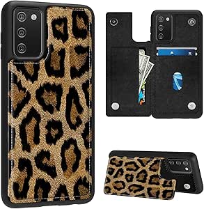 Amazon.com: FUYOCWE for Samsung Galaxy A03S Wallet Case with Stand & Card Holder Slot,PU Leather ...
