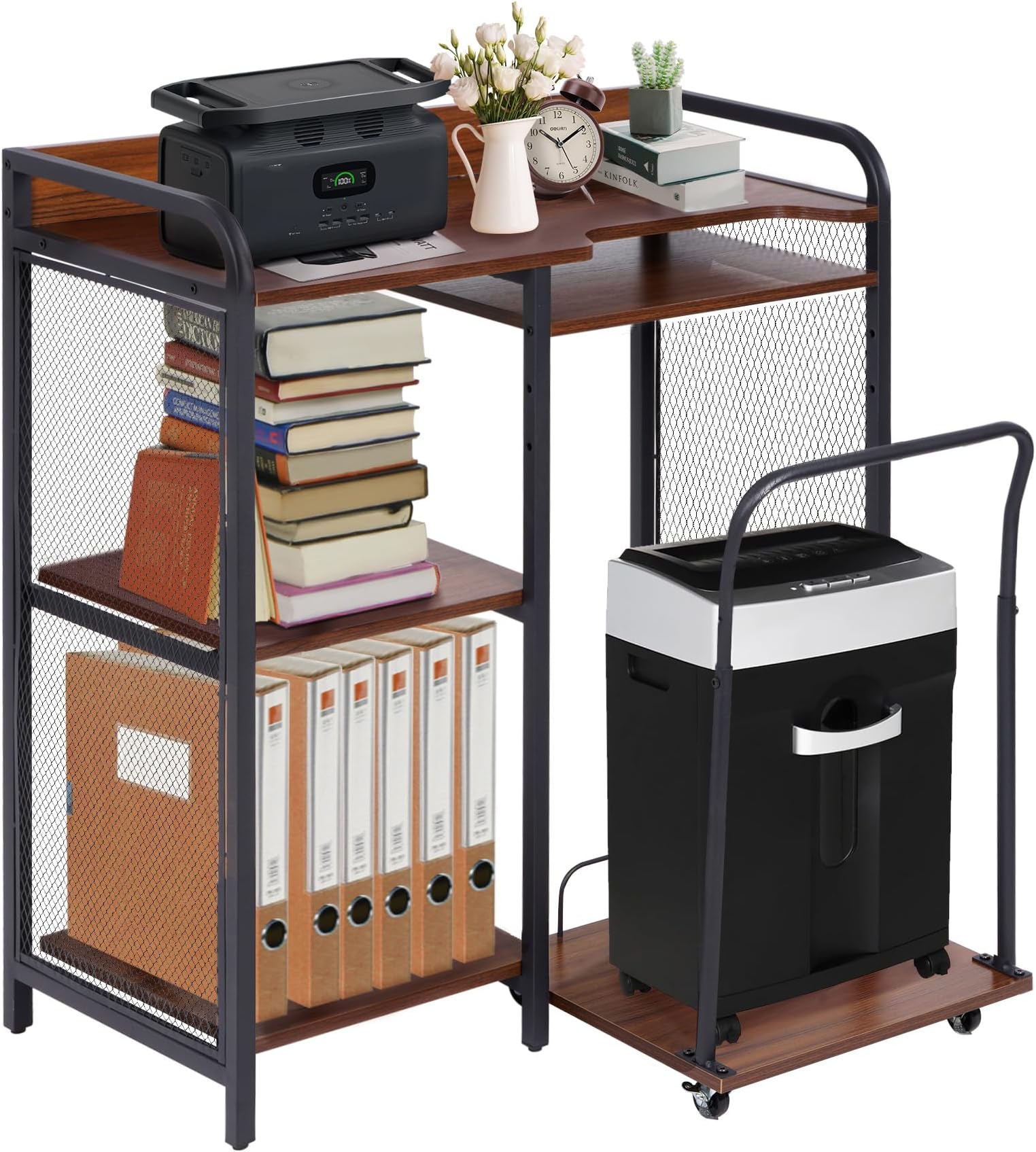 Amazon.com : Nisorpa Adjustable 3-Tier Printer Stand with Rolling ...