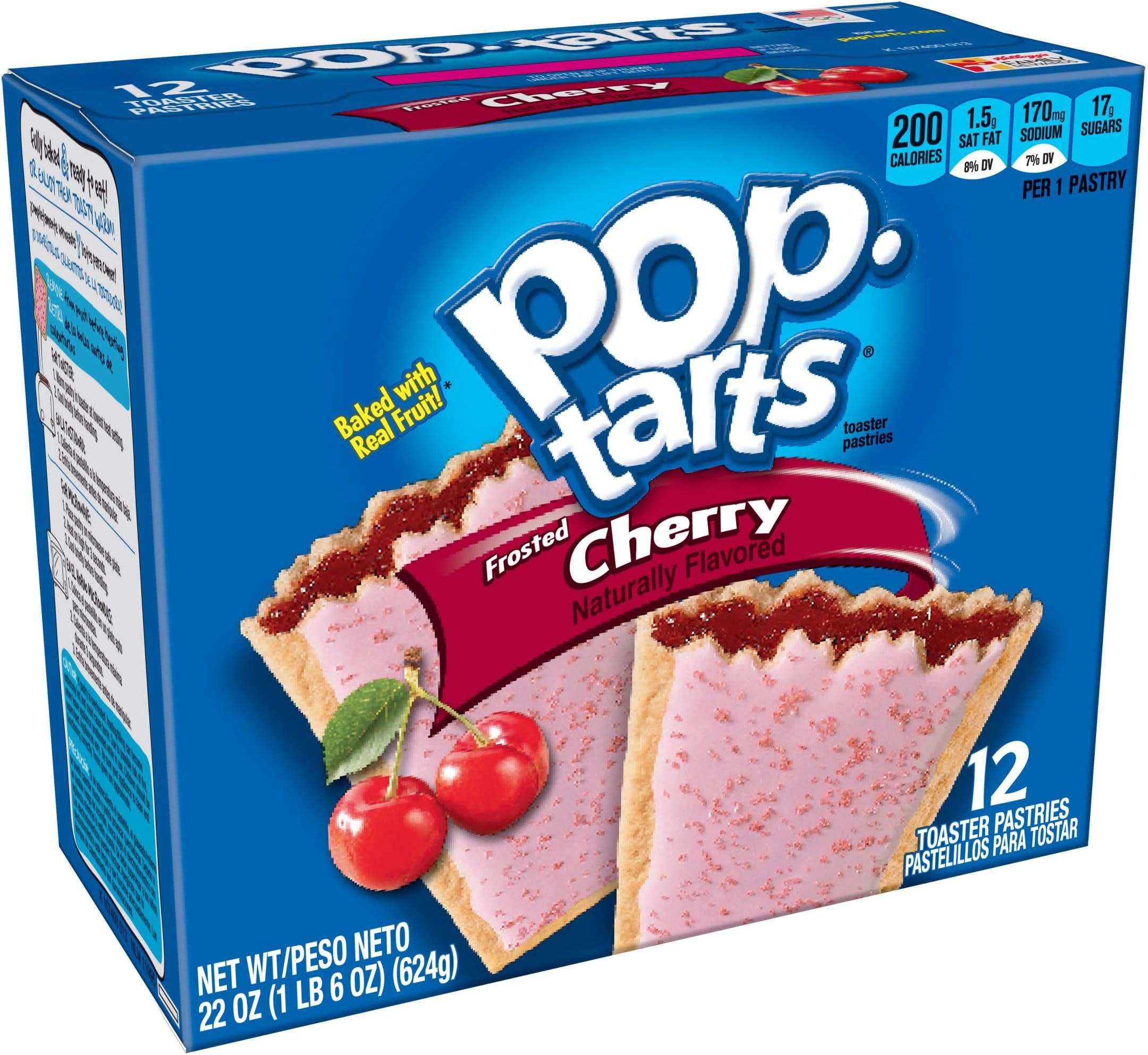 Amazon.com: Pop-Tarts Breakfast Toaster Pastries, Frosted Cherry ...