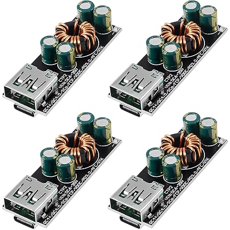 Amazon.com: 4pcs 60W 6-35V DC to USB Type C PD 3.0 QC4.0 Type A QC3.0 ...