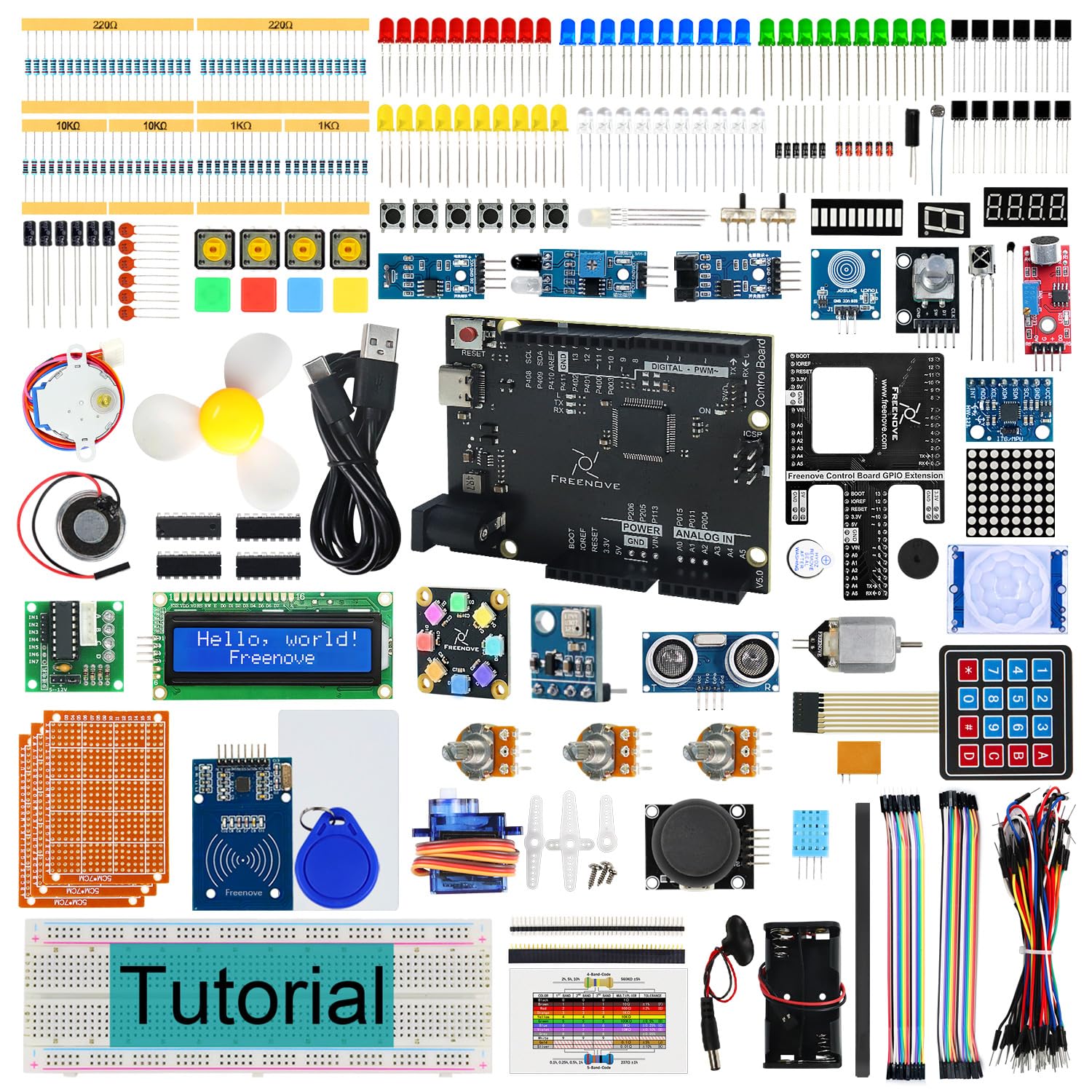 Amazon.com: Freenove Complete Starter Kit with Board V5 Rev4 Mini ...
