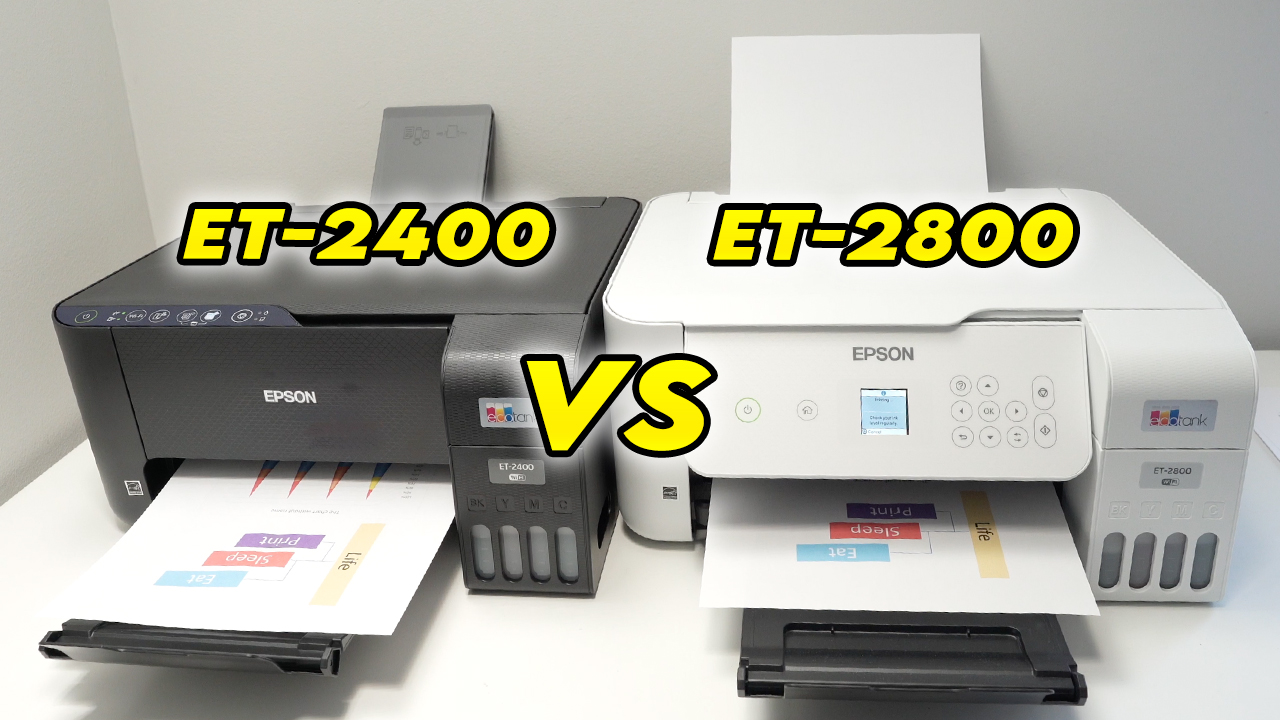 Watch Epson EcoTank ET-2400 vs ET-2800 Printer on Amazon Live