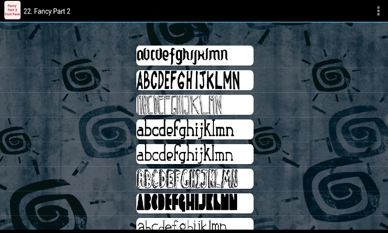 Fancy Part 2 Font Pack - App on Amazon Appstore