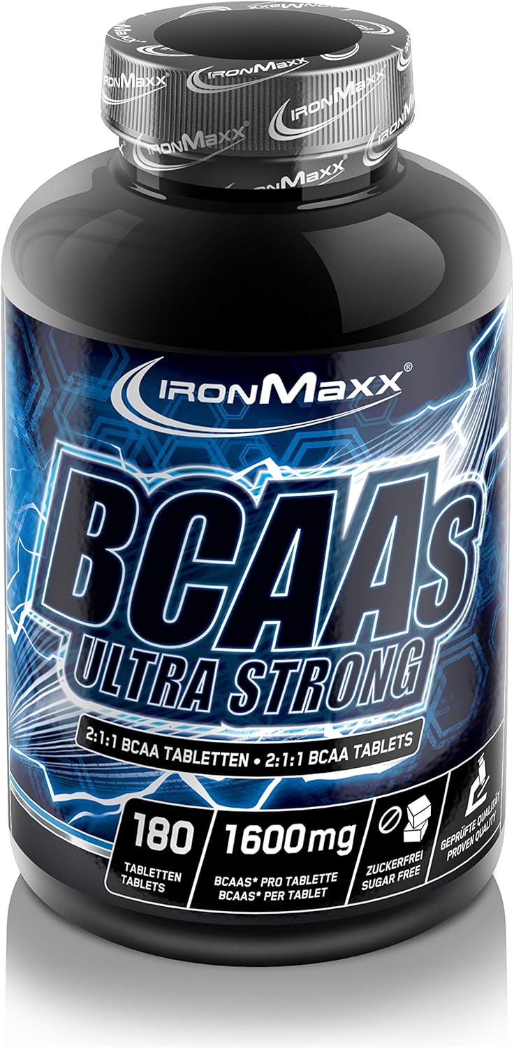 BCAA Ultra Strong - High-dose BCAA tablets 180 pcs, valuable amino ...