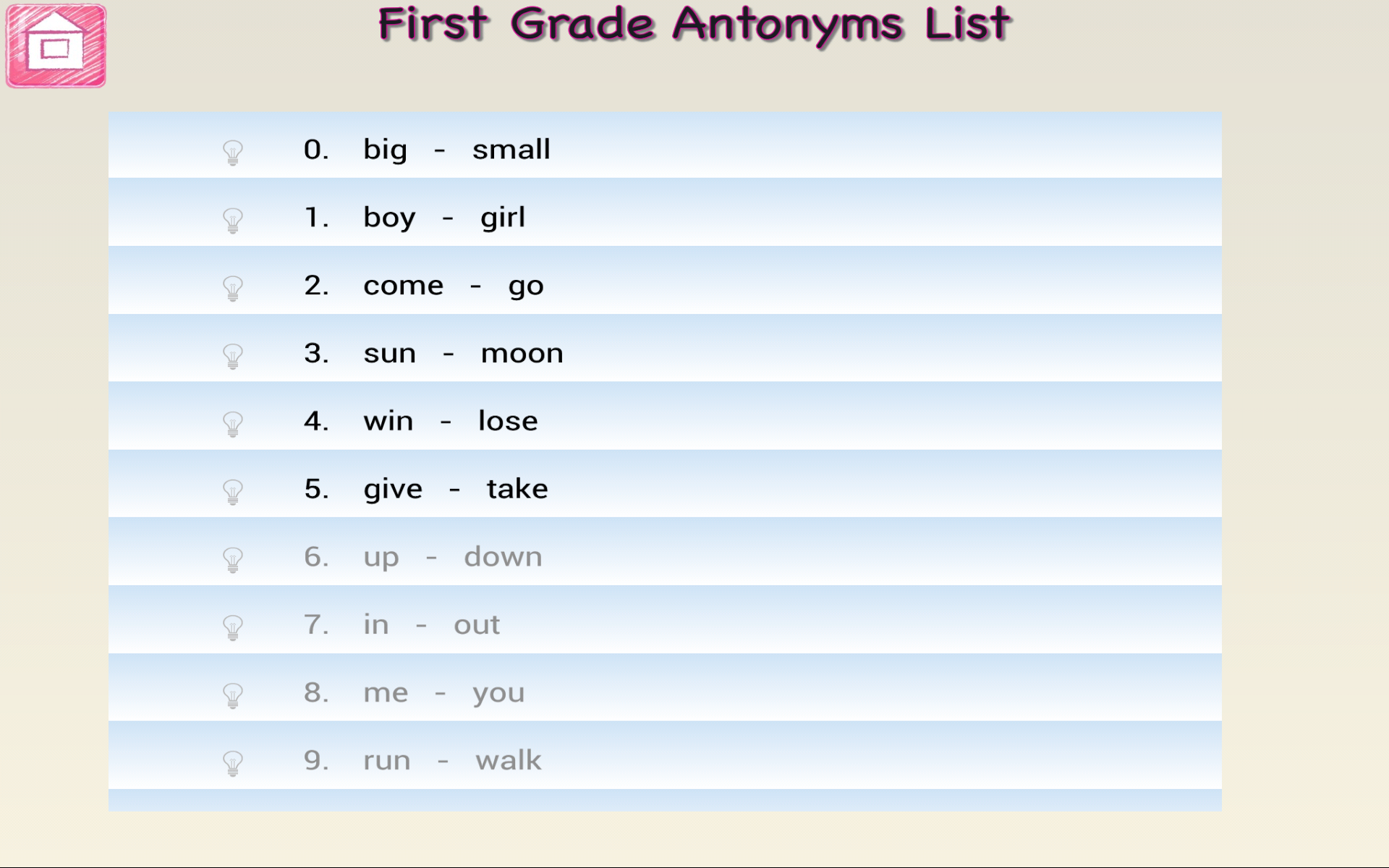 First Grade and Second Grade Antonyms and Synonyms:Amazon.com:Appstore ...