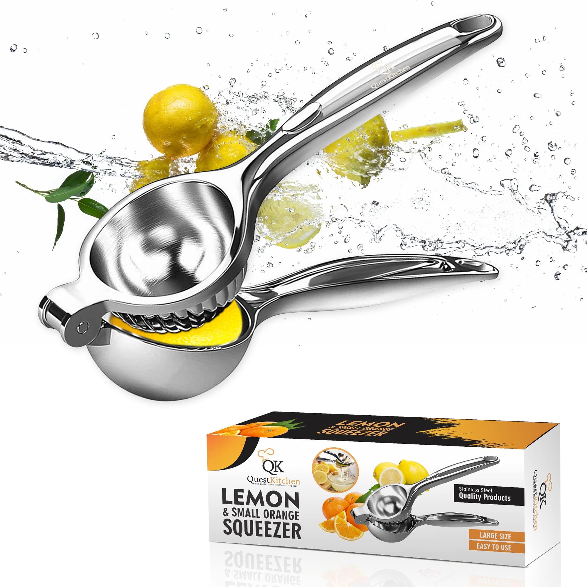 Amazon.com: Lemon Squeezer Stainless Steel Quest Kitchen - Manual ...