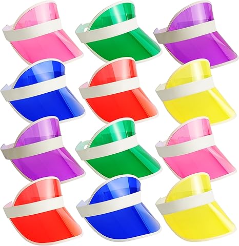 BRAMBLE Neon Sun Visors, Neon Visors - Caps Visors for Men and Women ...