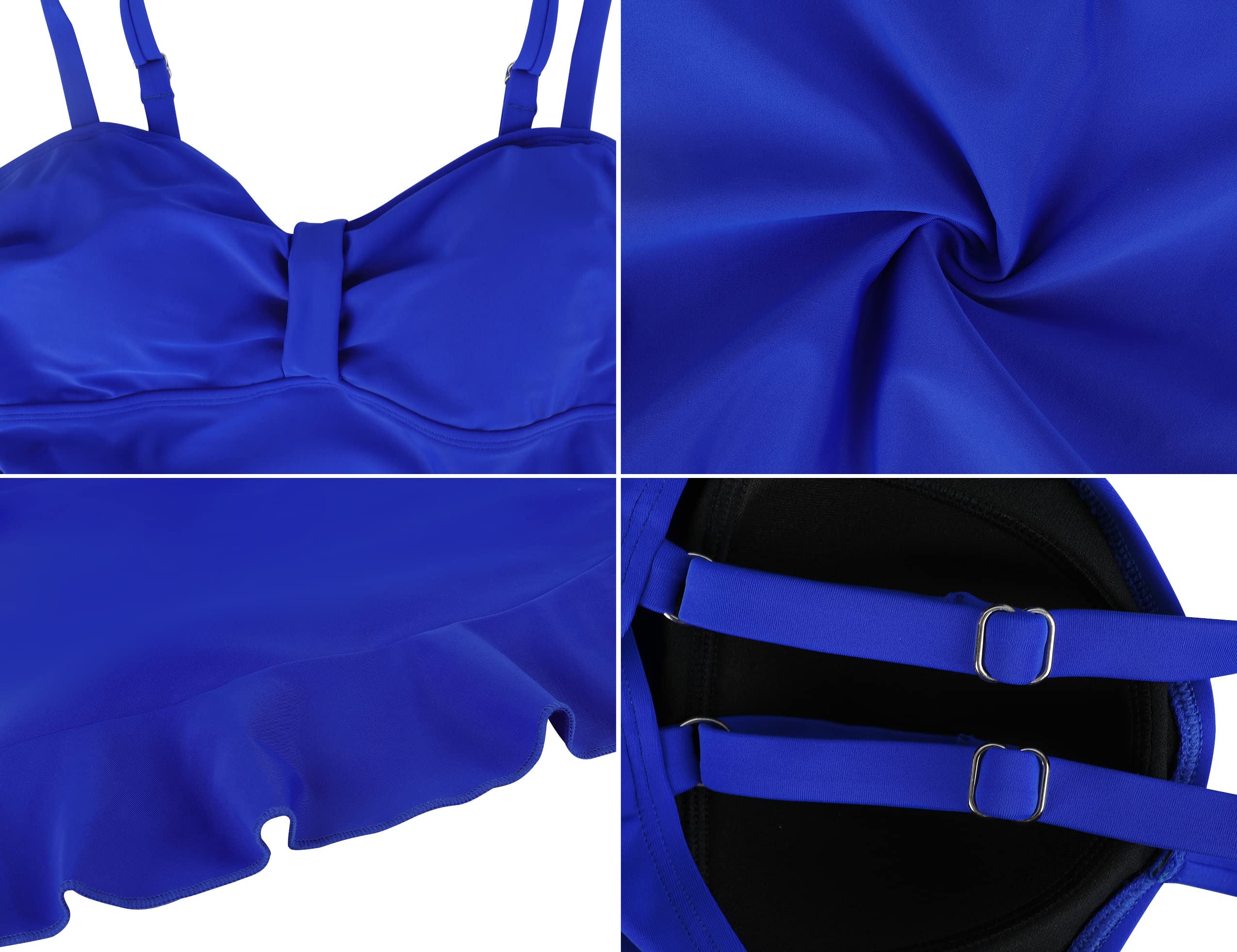 Snapklik.com : Womens Tankini Swimsuits Tummy Control Swimwear 50s ...