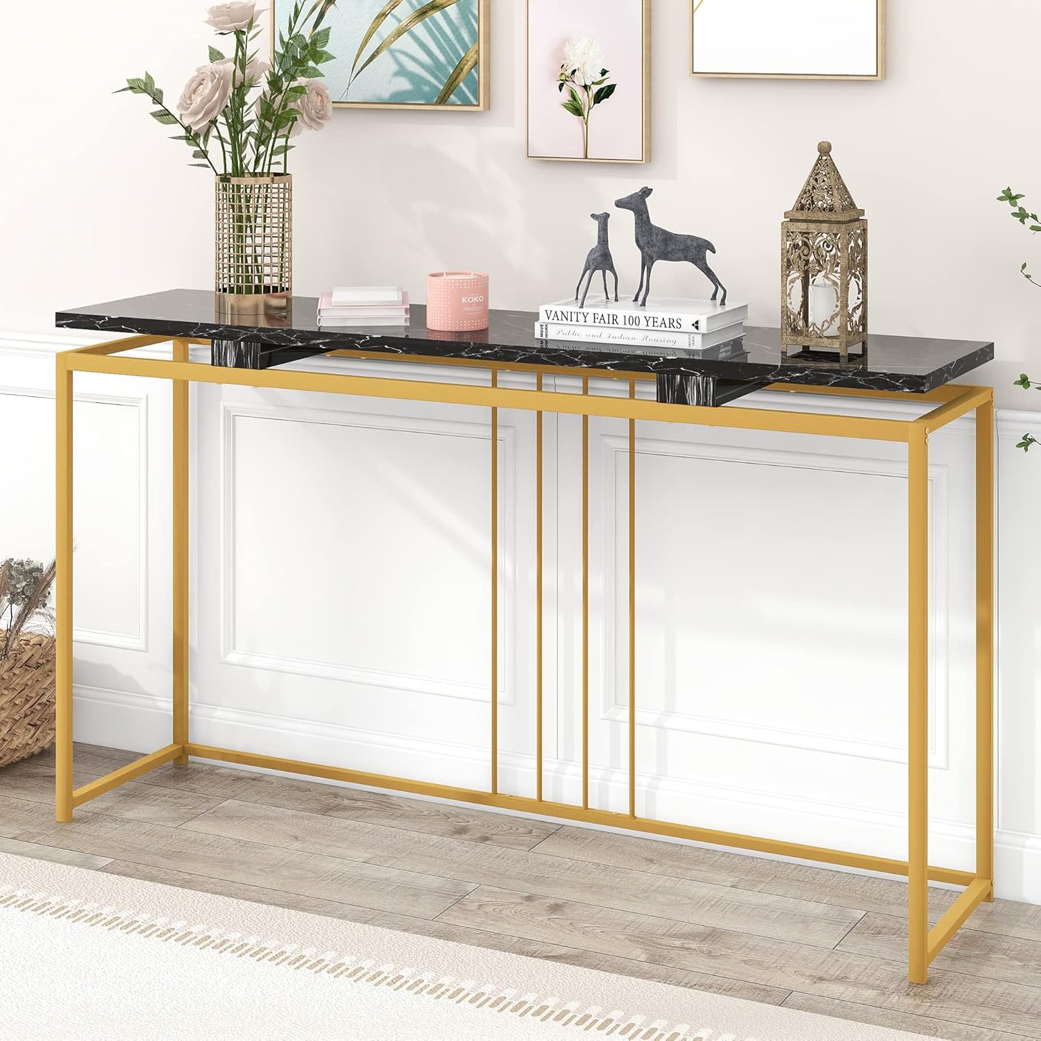 Amazon.com: Knocbel Modern Minimalist 63 Inches Long Console Table for ...