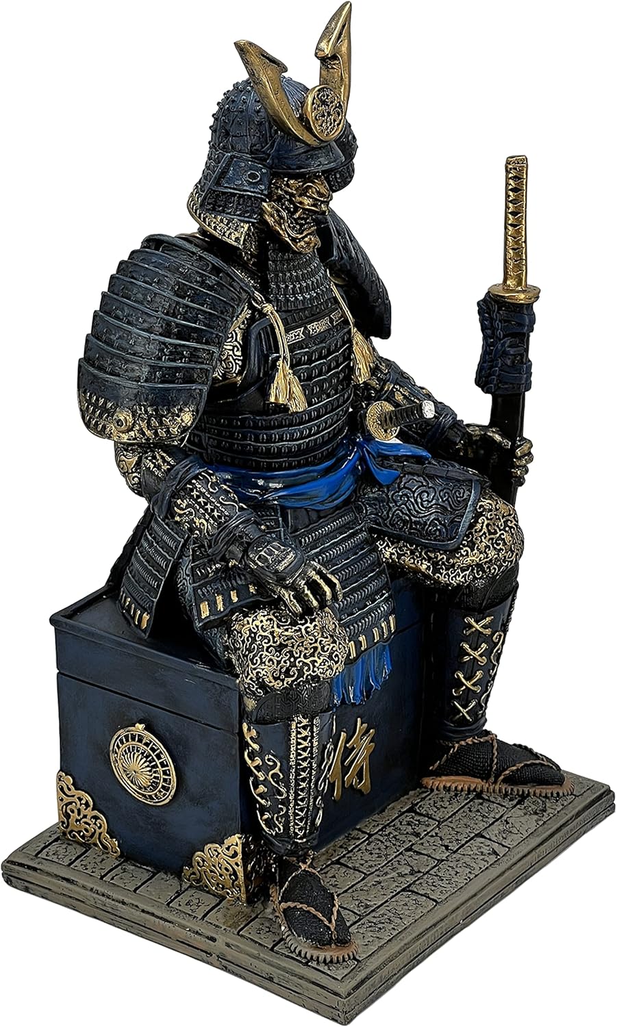 Amazon.com: LOOYAR Medieval Ancient Samurai Undead Warrior Resin Statue ...