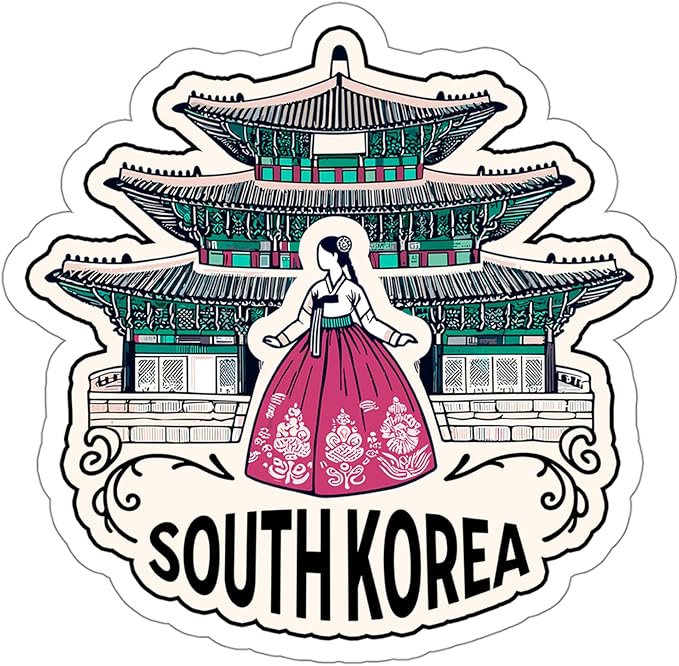 Amazon.com: South Korea Sticker | Vinyl Stickers & Waterproof Decals ...