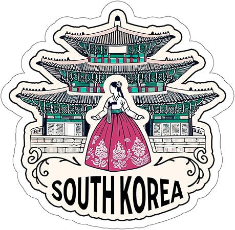 Amazon.com: South Korea Sticker | Vinyl Stickers & Waterproof Decals ...