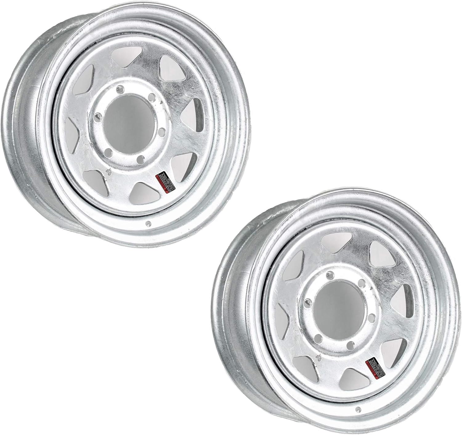 eCustomrim 2-Pack Boat Trailer Rims Wheels 15 in. 15X6 6 Lug Hole Bolt ...