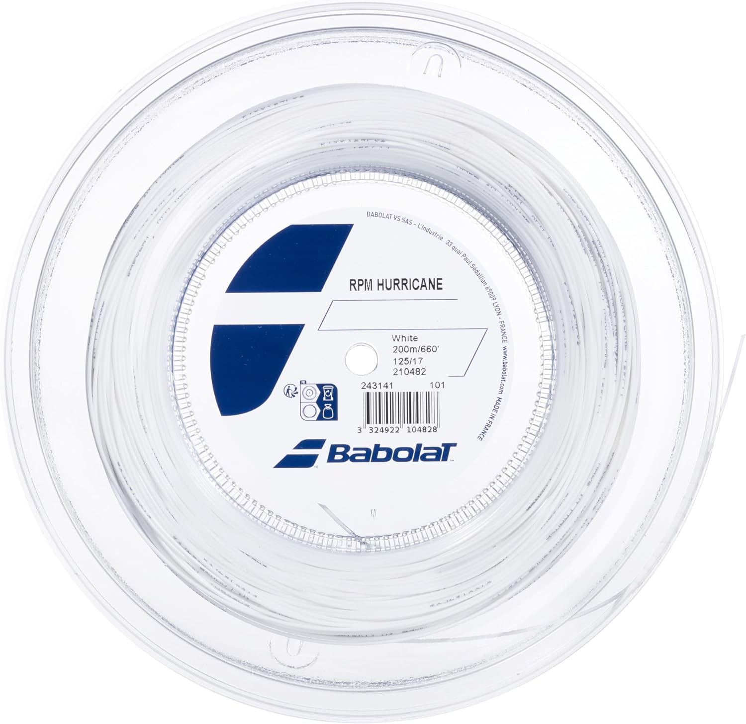 Padel Racket Babolat Babolat RPM Rough Tennis String Reel - 660ft Dark ...