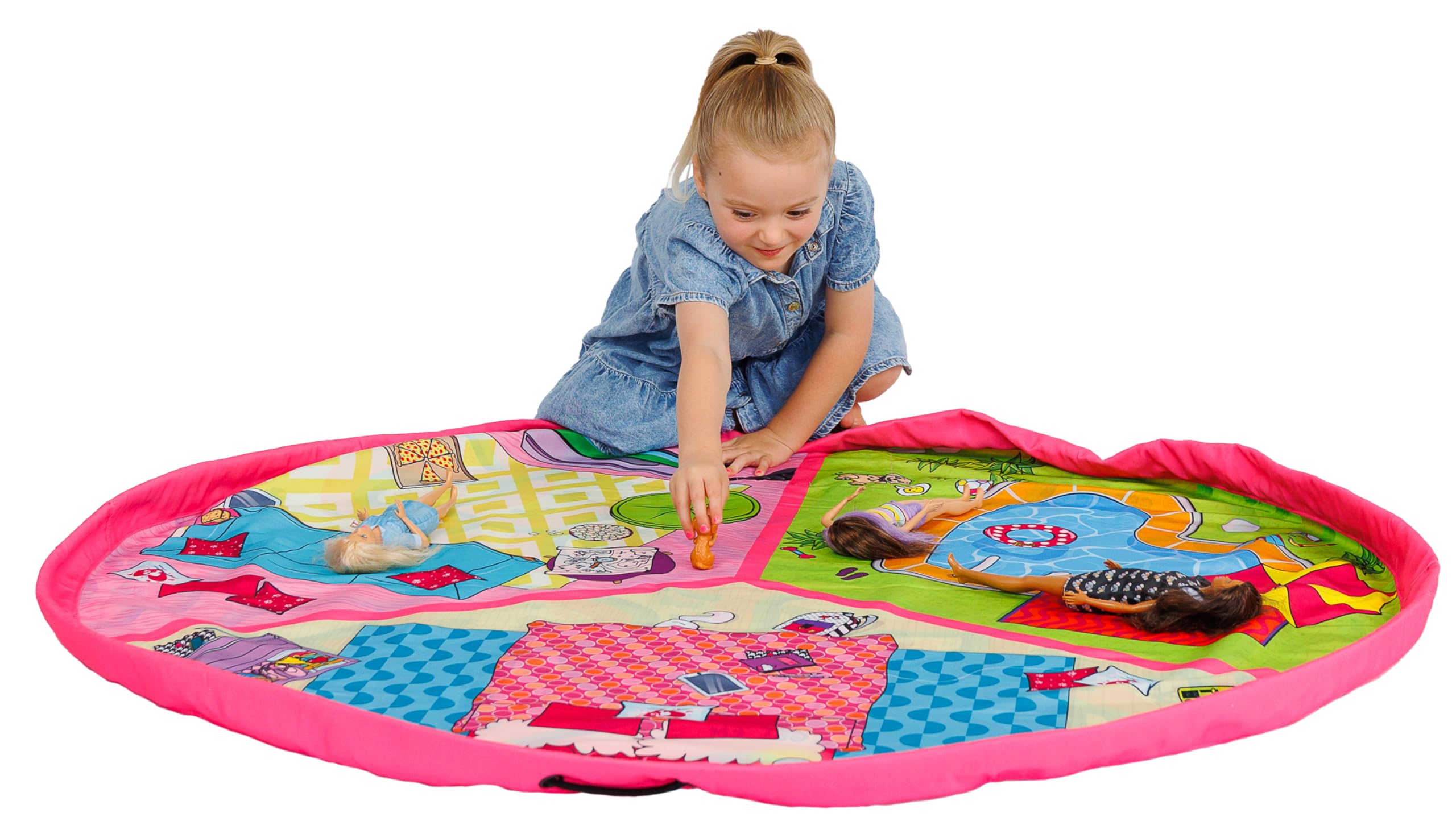 Barbie Malibu Play Pouch | Ultimate All-in-1 Play Mat & Toy Storage Bag ...