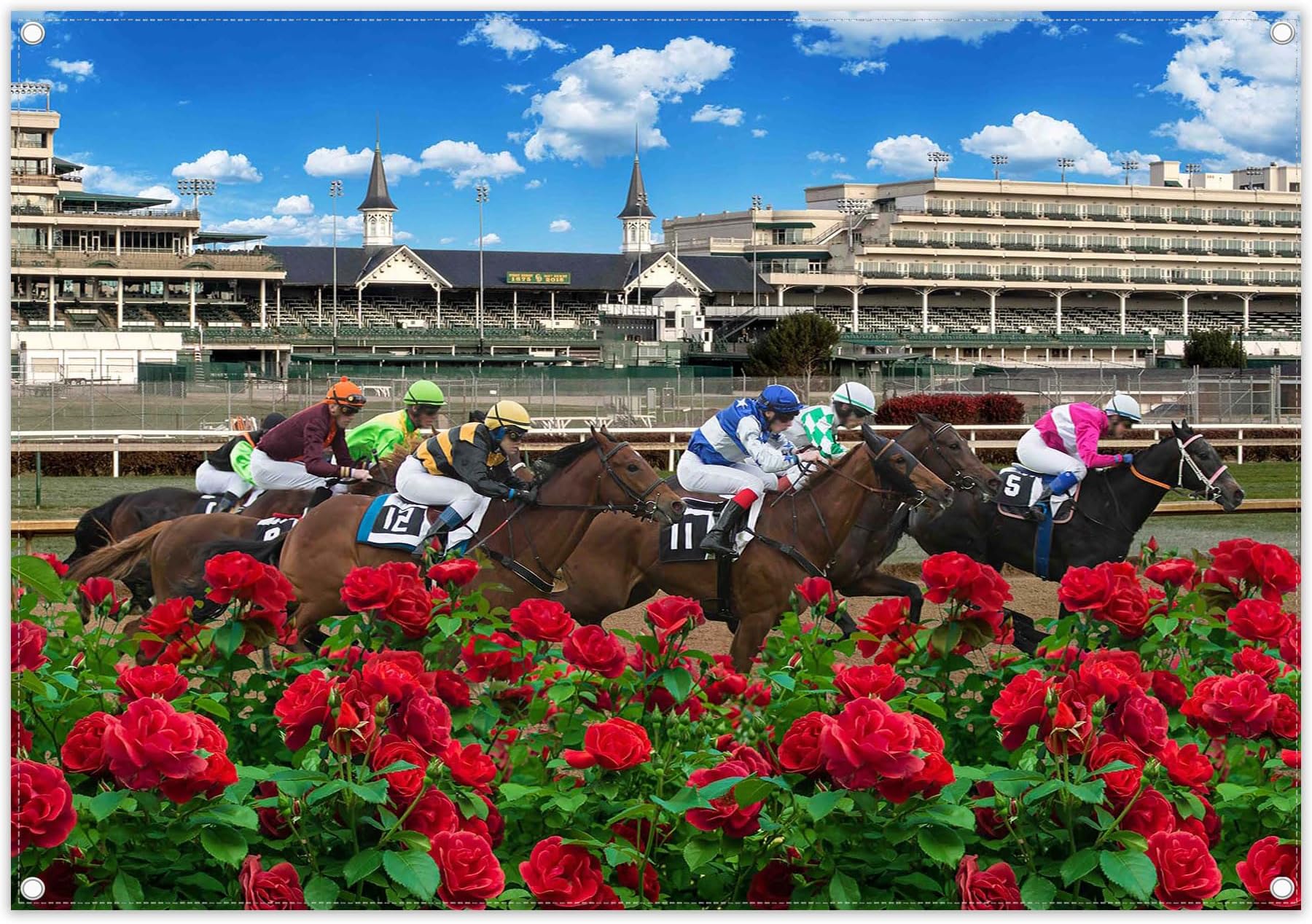 Amazon.com : Yriujul 7x5ft Fabric Competition Photography Backdrop ...