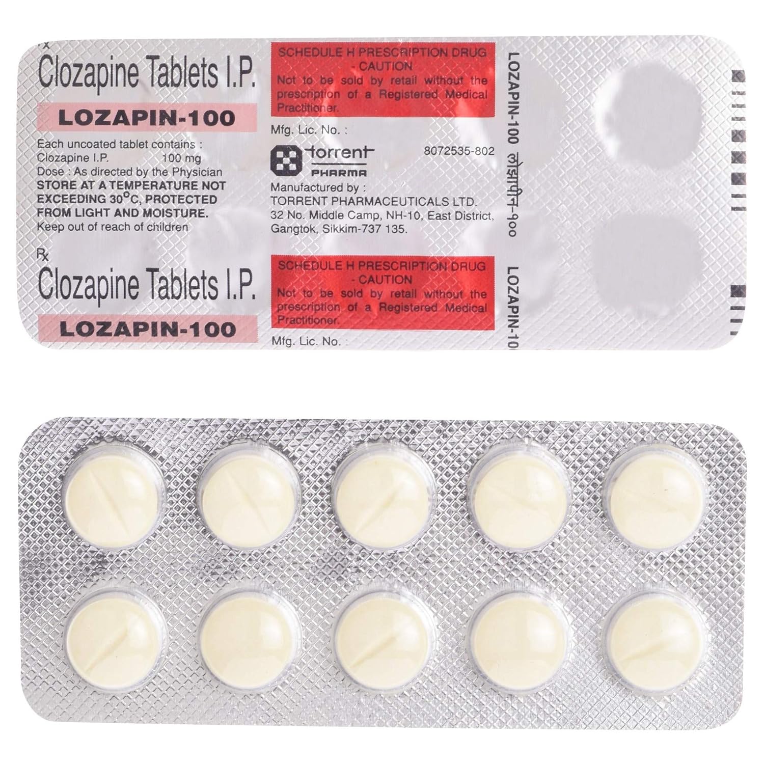 Lozapin-100 - Strip of 10 Tablets : Amazon.in: Health & Personal Care