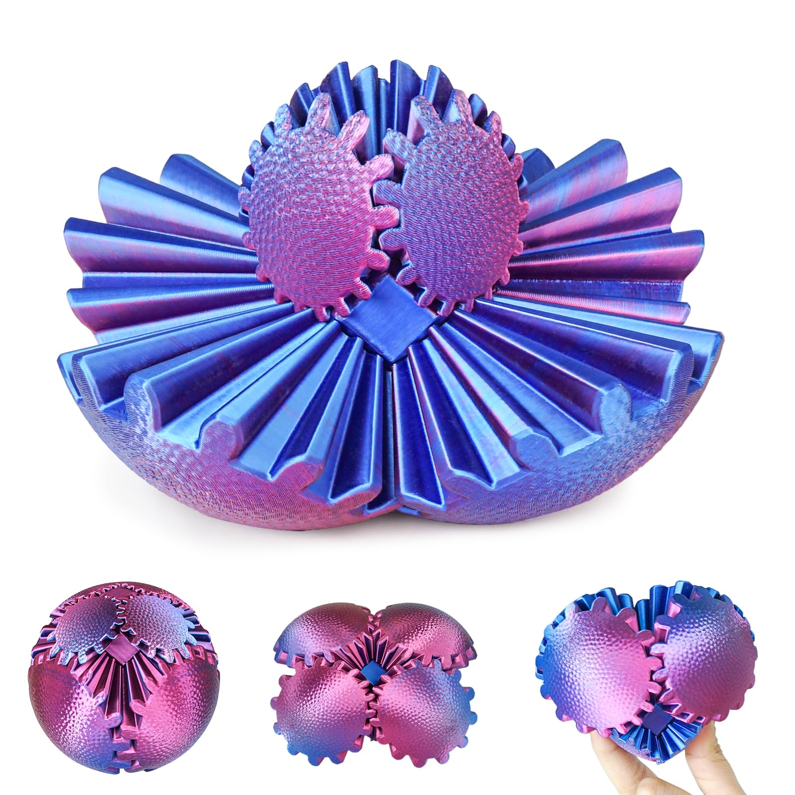 Amazon.com: Gear Ball Fidget Toys - Steampunk Gear Sphere Stress Relief ...