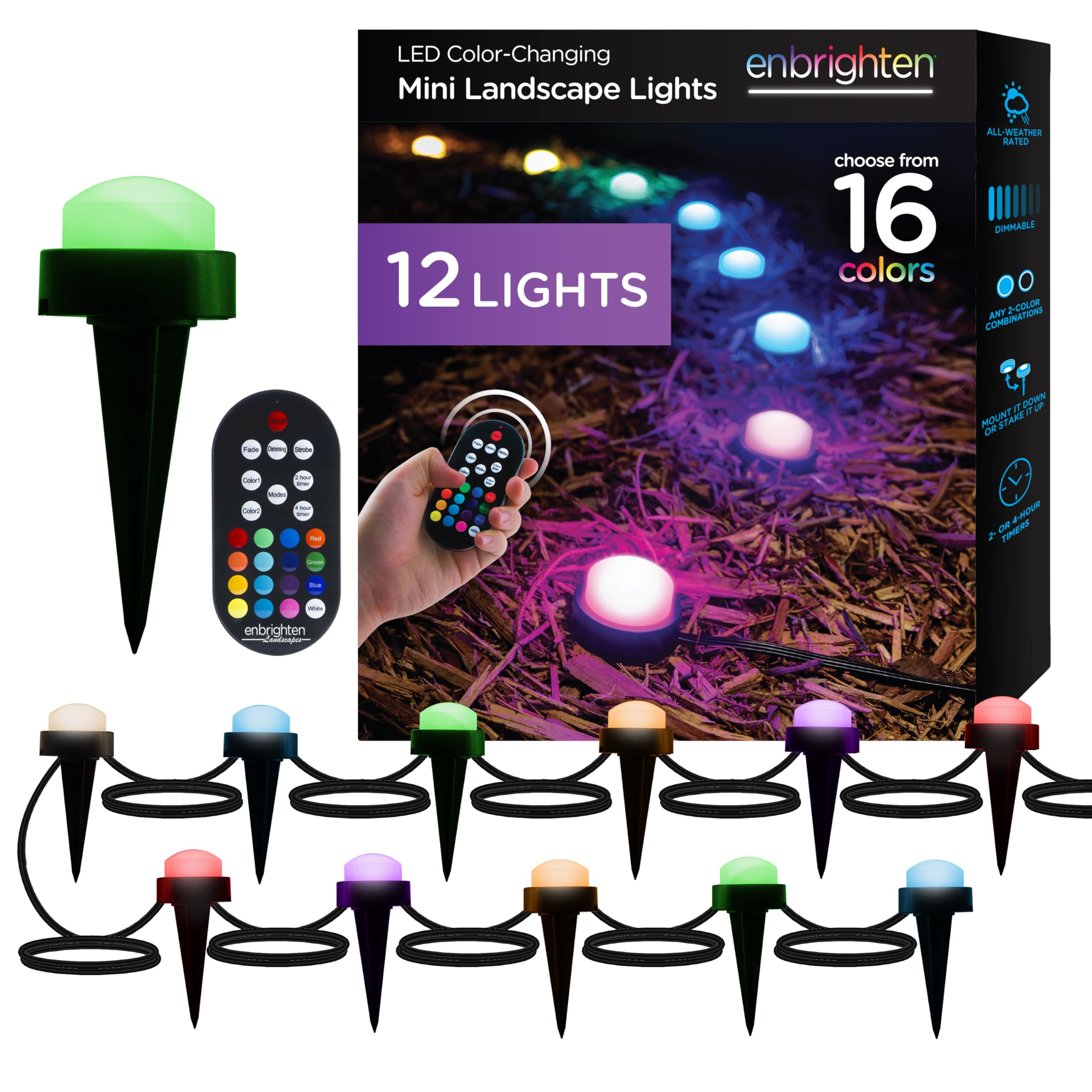 Snapklik.com : Premium LED Landscape Lights, 12 Small Landscape Lights ...