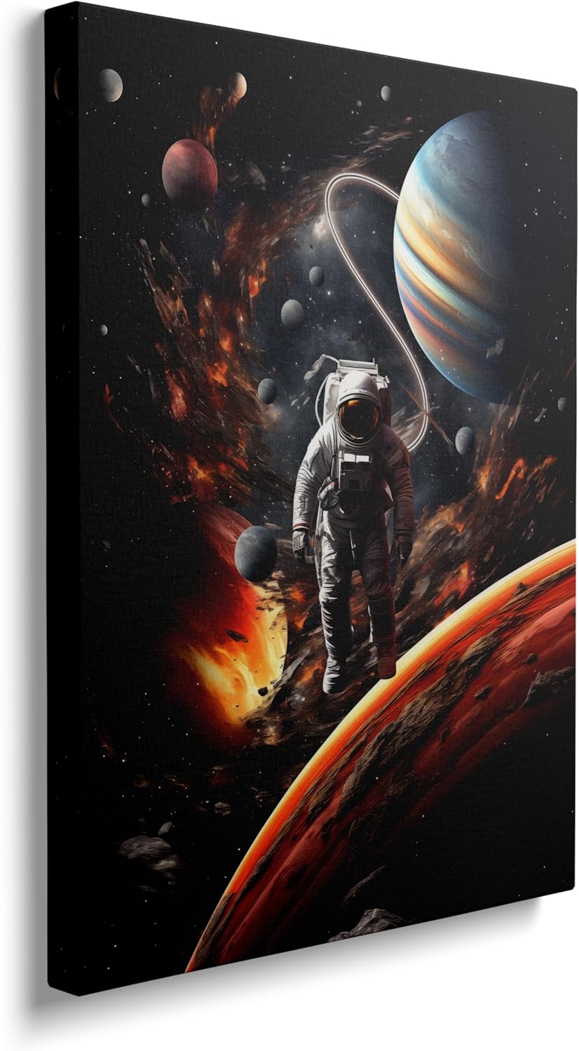 Amazon.com: Framed Marvel Interstellar Space Astronaut Astronomy Flying ...