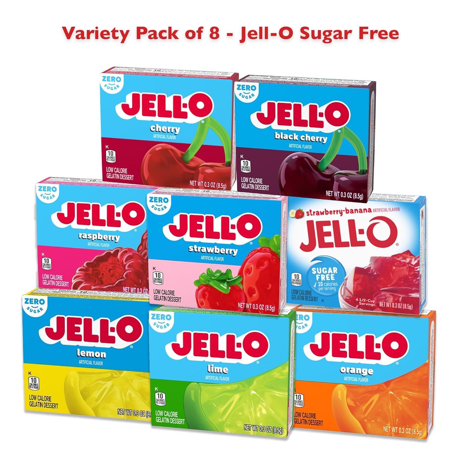 Jello Sugar Free Variety 8 Pack. Jell-o, Sugar Free Nepal | Ubuy