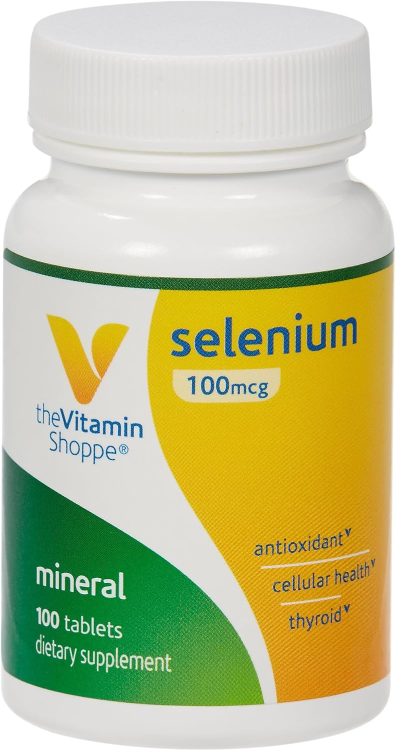 Amazon.com: The Vitamin Shoppe Selenium 100mcg Mineral Supplement to ...