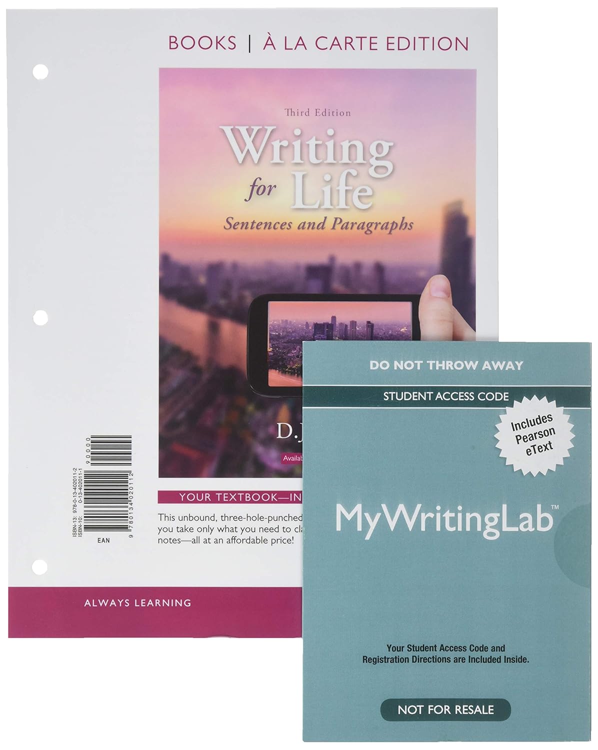 Amazon.com: Writing for Life: Sentences and Paragraphs, Books a la ...