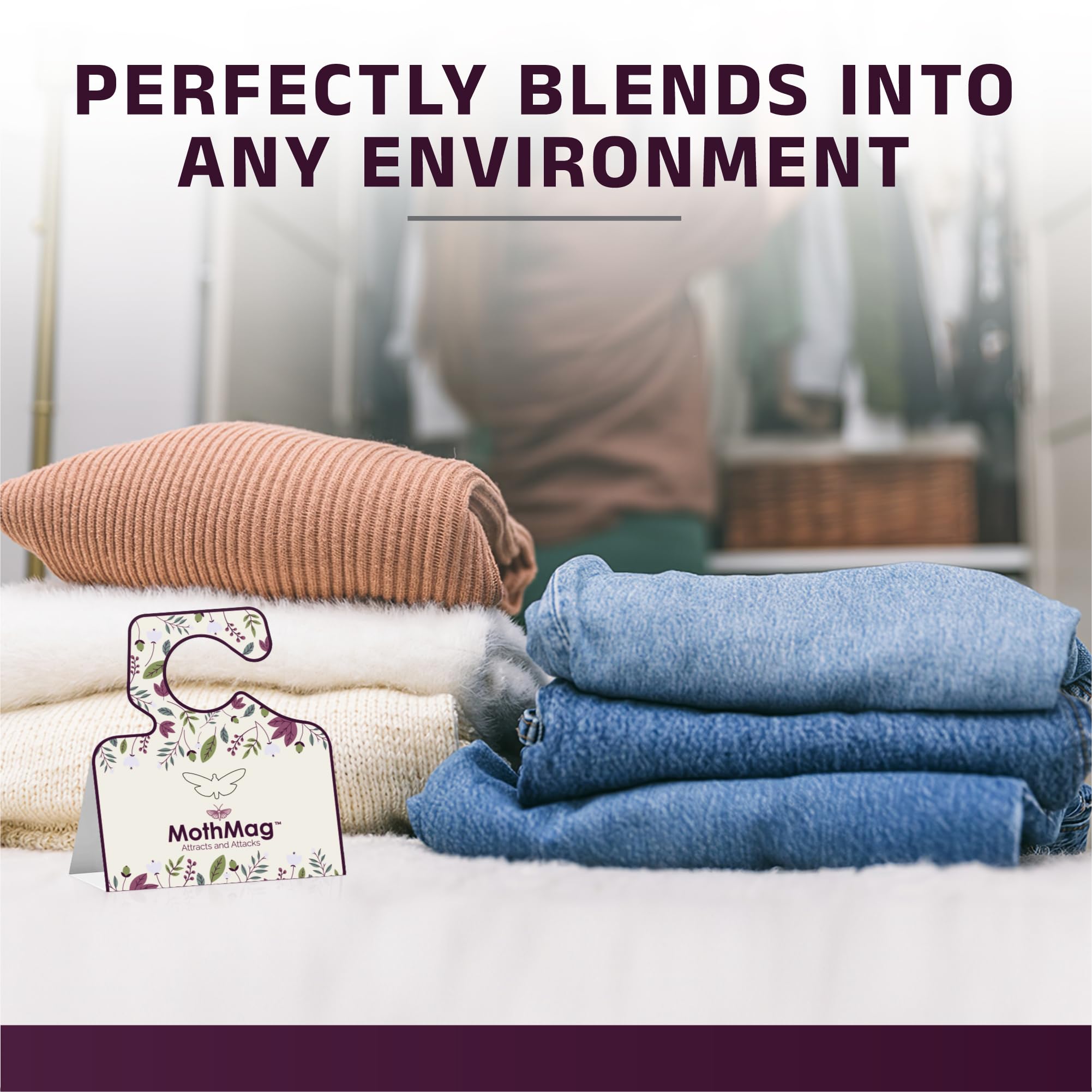 Clothing Protection Moth Traps 6-Pack For Clothes & Closets - Pheromone ...