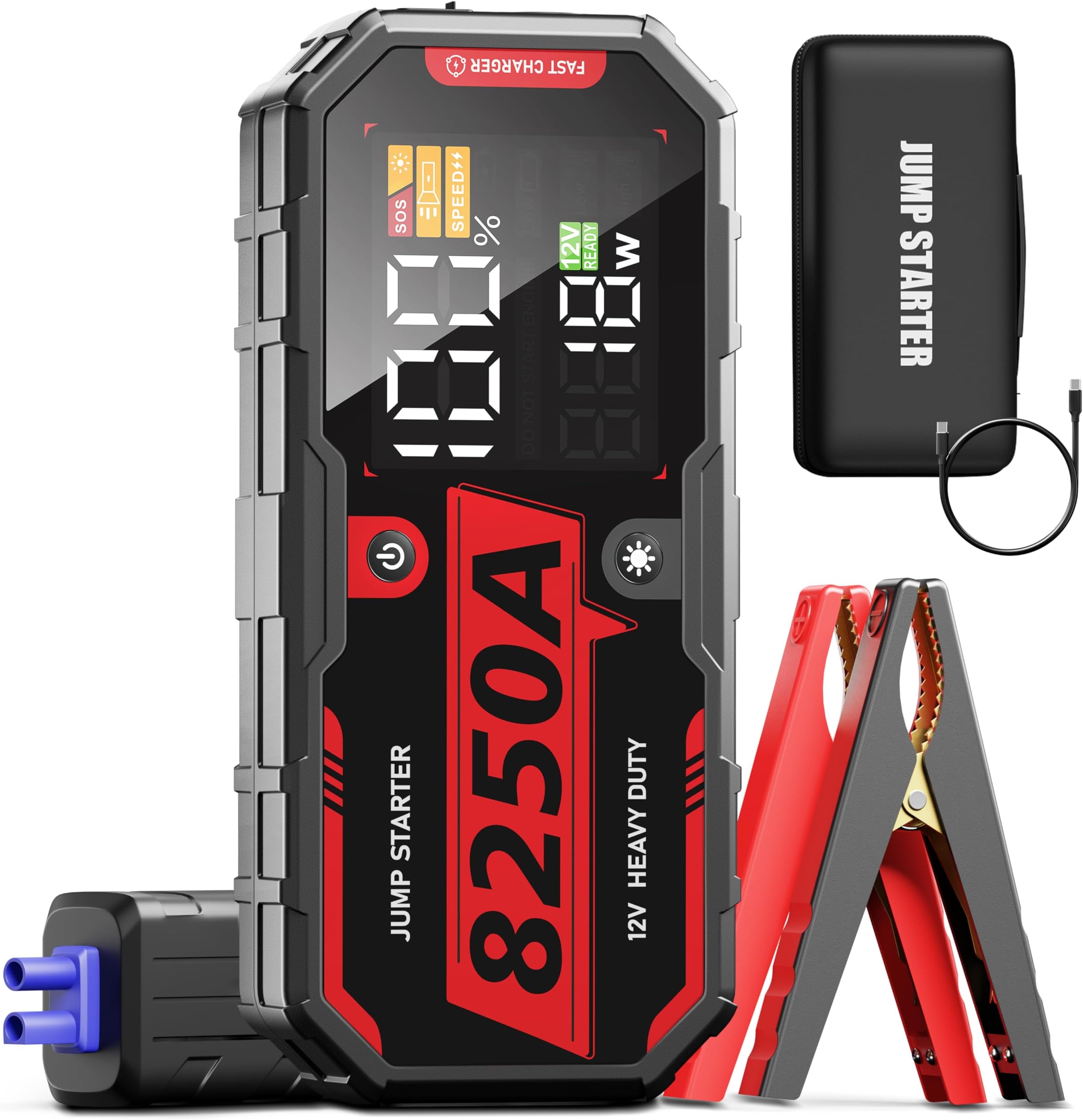 Amazon.com: HOUNY 60000mAh UltraSafe Car Battery Jump Starter ...