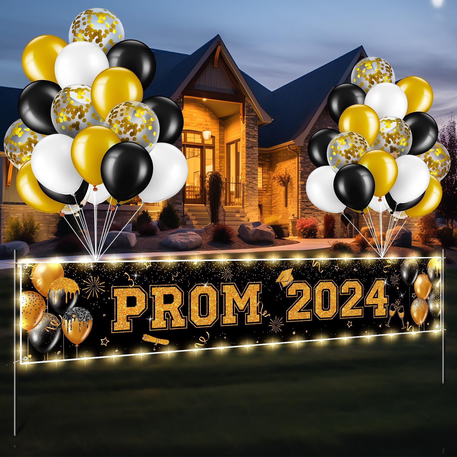 Amazon.com: 36 Pcs Graduation Prom Banner Decorations for Party 2025 ...