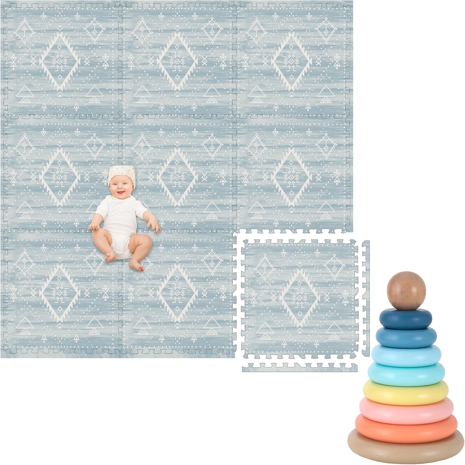 Amazon.com: Play Platoon Non-Toxic Kids Play Mats for Floor, Extra ...