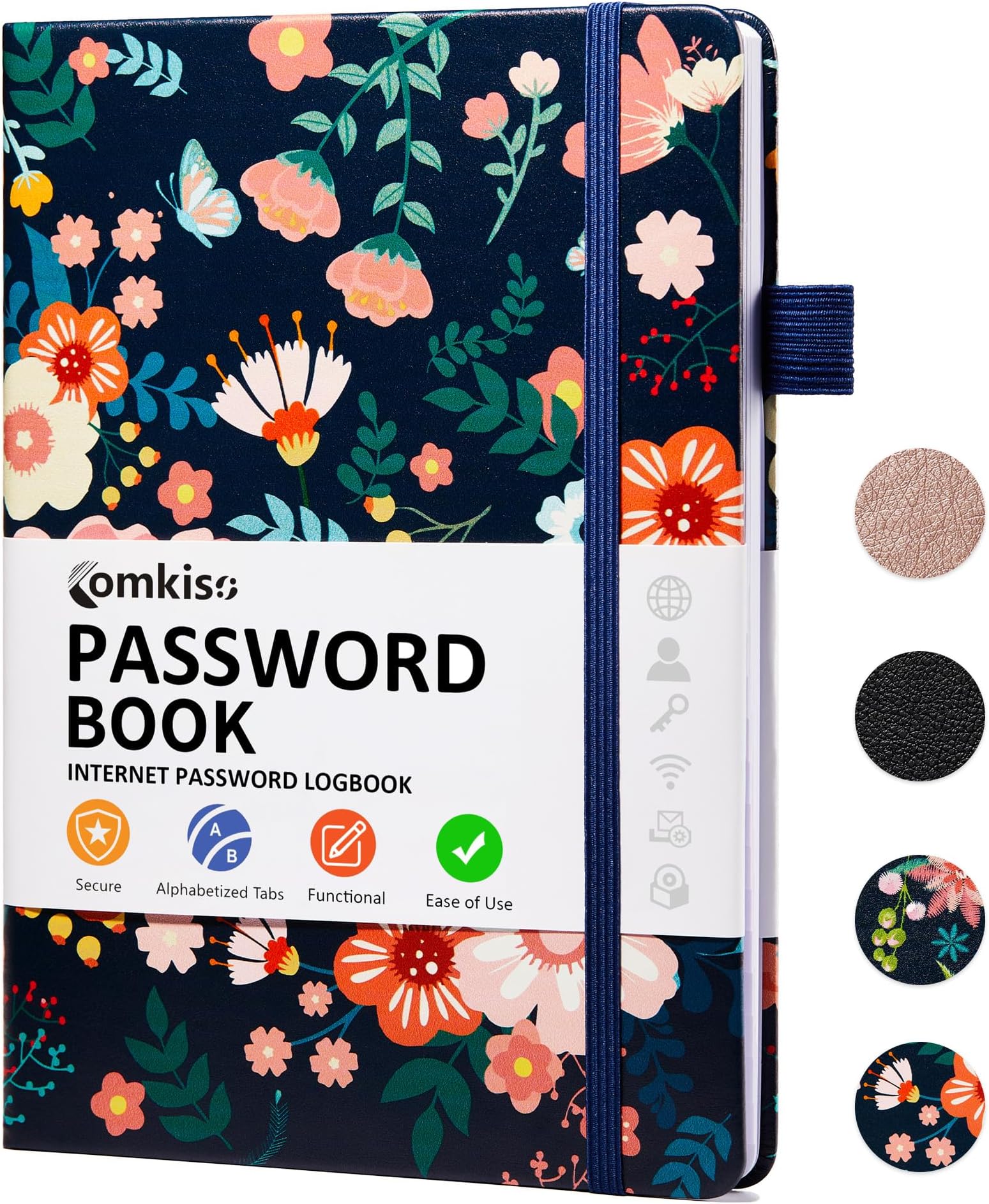 Amazon.com : Comkiso Password Book with Individual Alphabetical Tabs ...