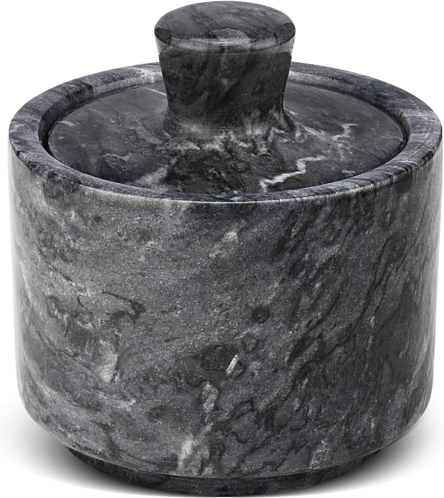 Amazon.com: Marble Salt Box Salt Cellar with Lid 4 FL OZ Salt Holder ...
