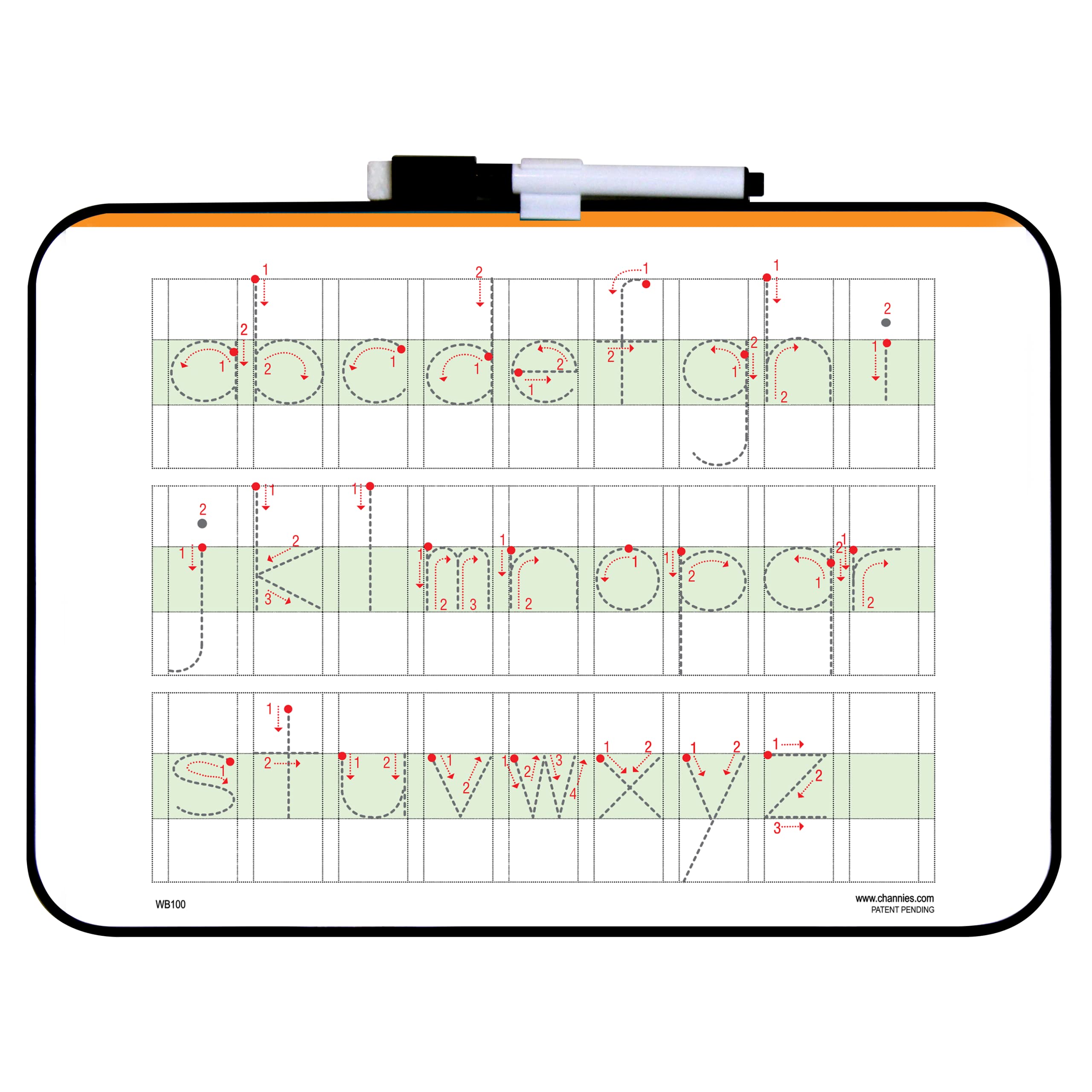 Snapklik.com : Channies Visual Dry Erase Alphabet Or Numbers Hard Board ...