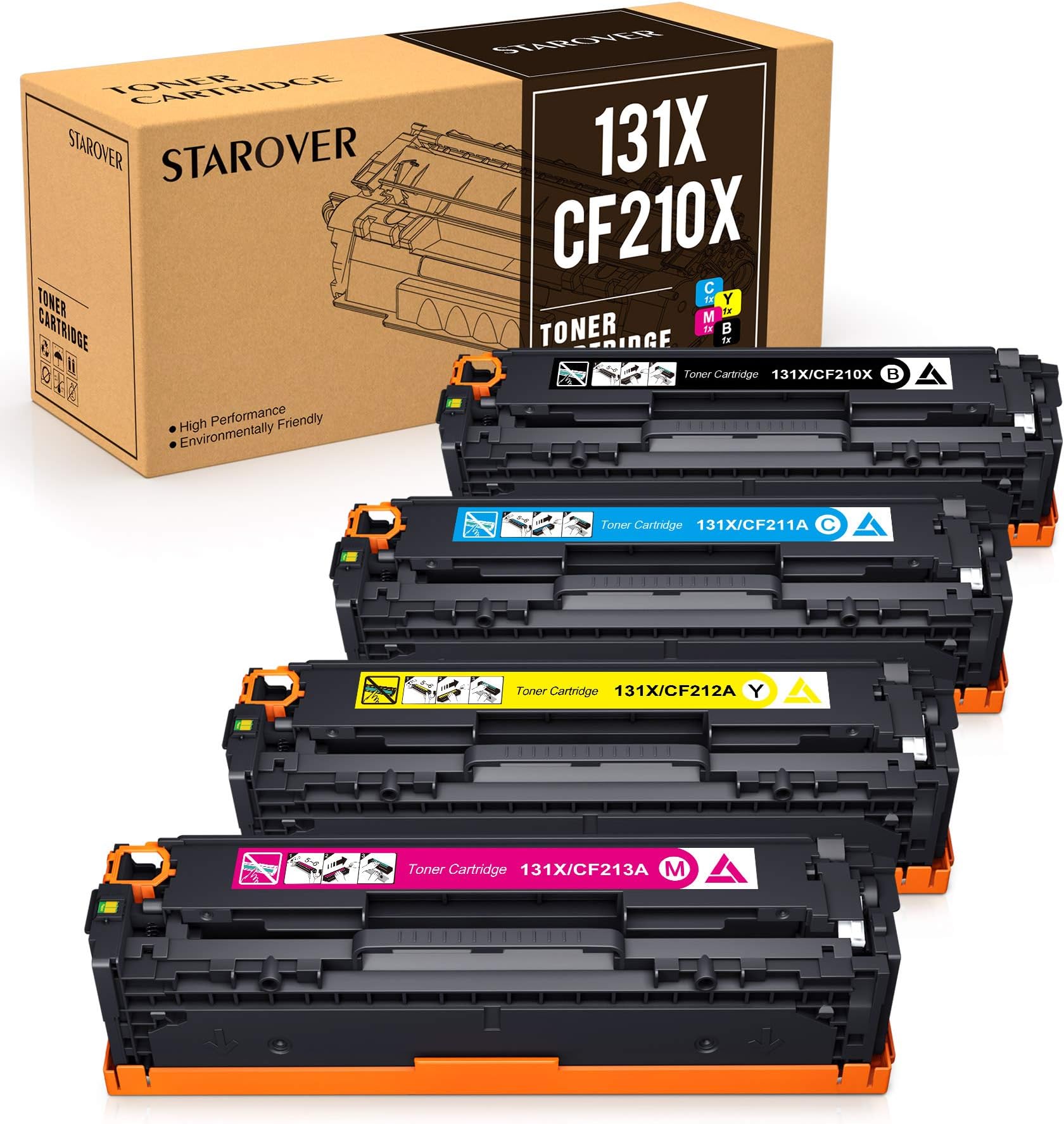 131X CF210X 131A Multipack Toner für HP Laserjet Pro 200 Color MFP ...