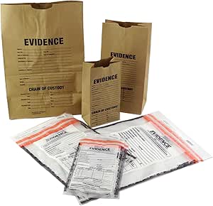 Crime Scene Evidence Bags, Paper and Plastic Sample Pack : Amazon.ae ...