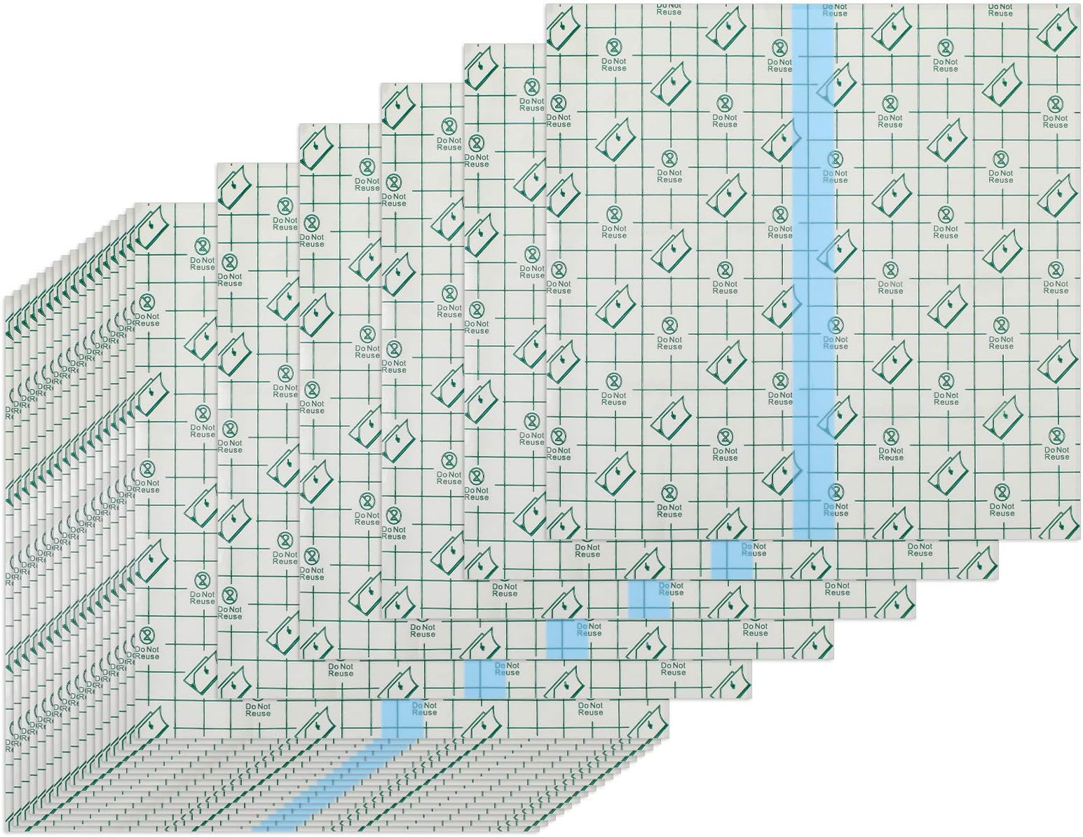 Amazon.com: 50 Pieces Waterproof Shower Patch Transparent Stretch ...