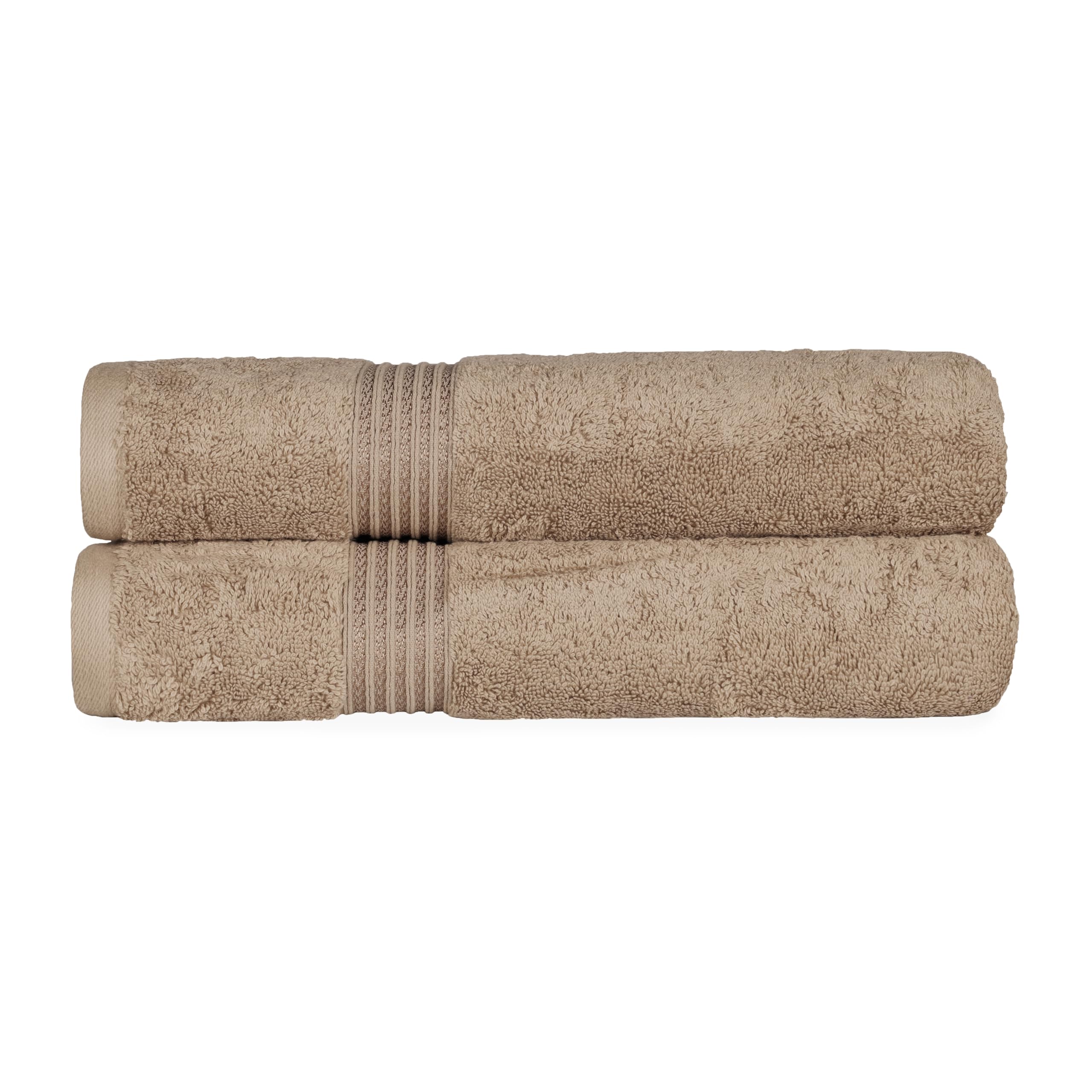 Amazon.com: Superior Egyptian Cotton 2-Piece Bath Sheet Towel Set ...