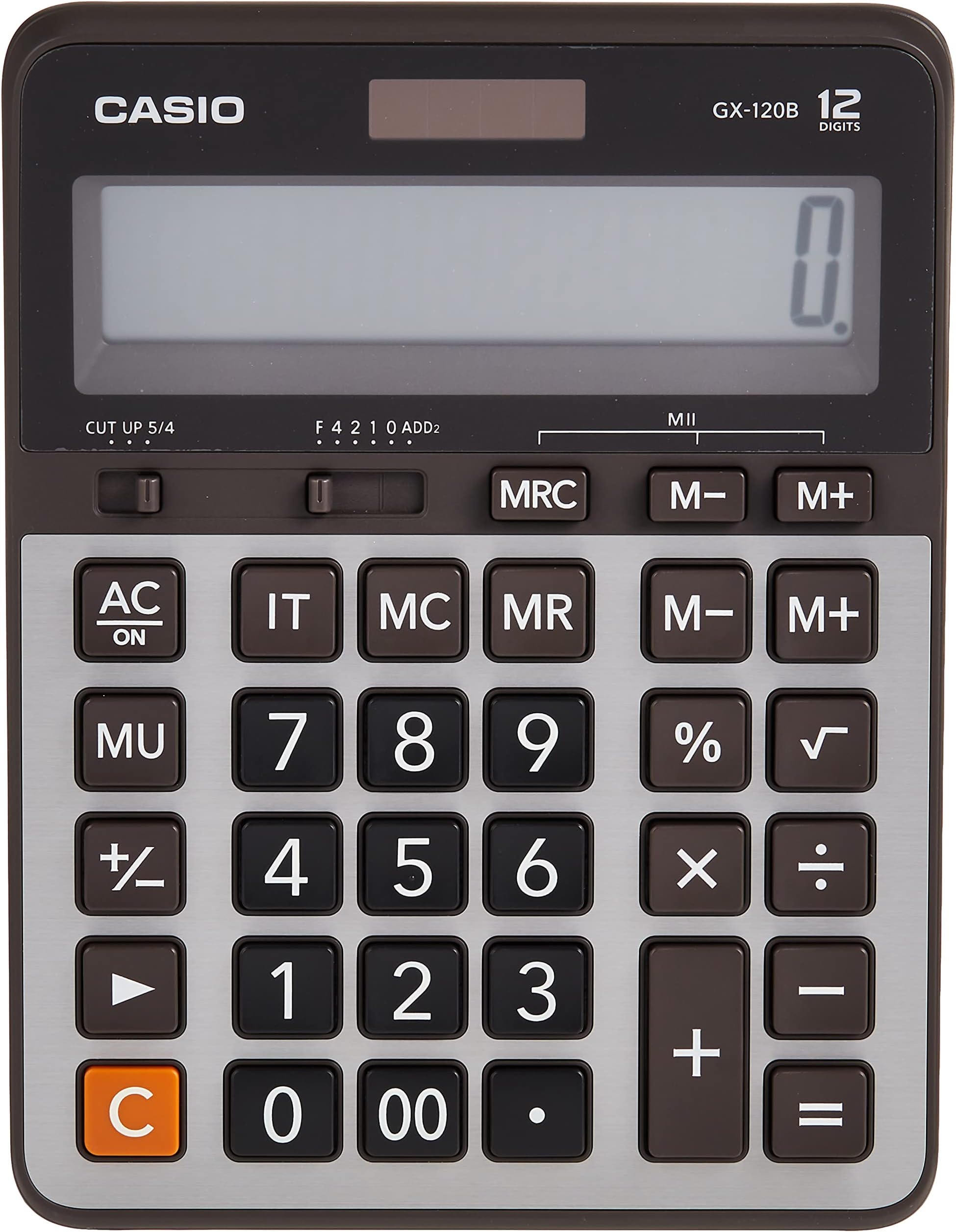 12 Digit Table Calculator GX-120B Casio Silver Gray : Amazon.ca: Office ...