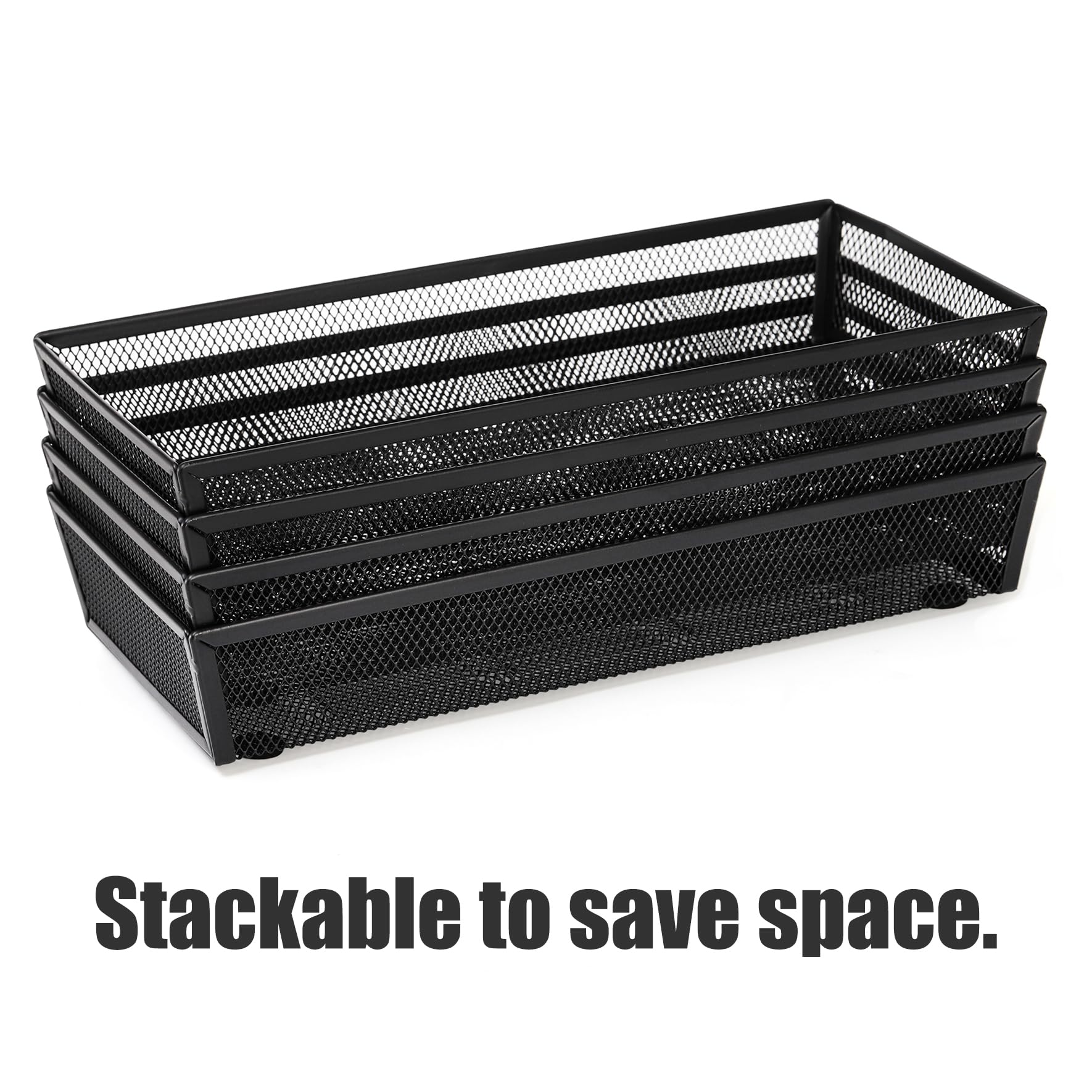 Snapklik.com : Elsjoy 4 Pack 12 Inch Mesh Flatware Trays For Kitchen ...