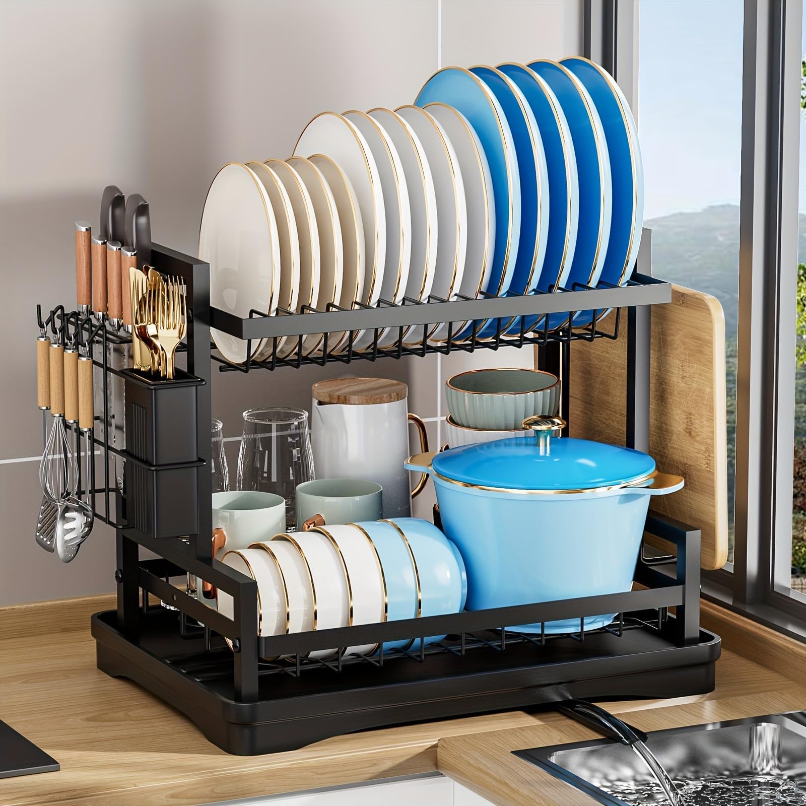 Amazon.com - FINTIS Dish Drying Rack, Stainless Steel Dish Rack for ...