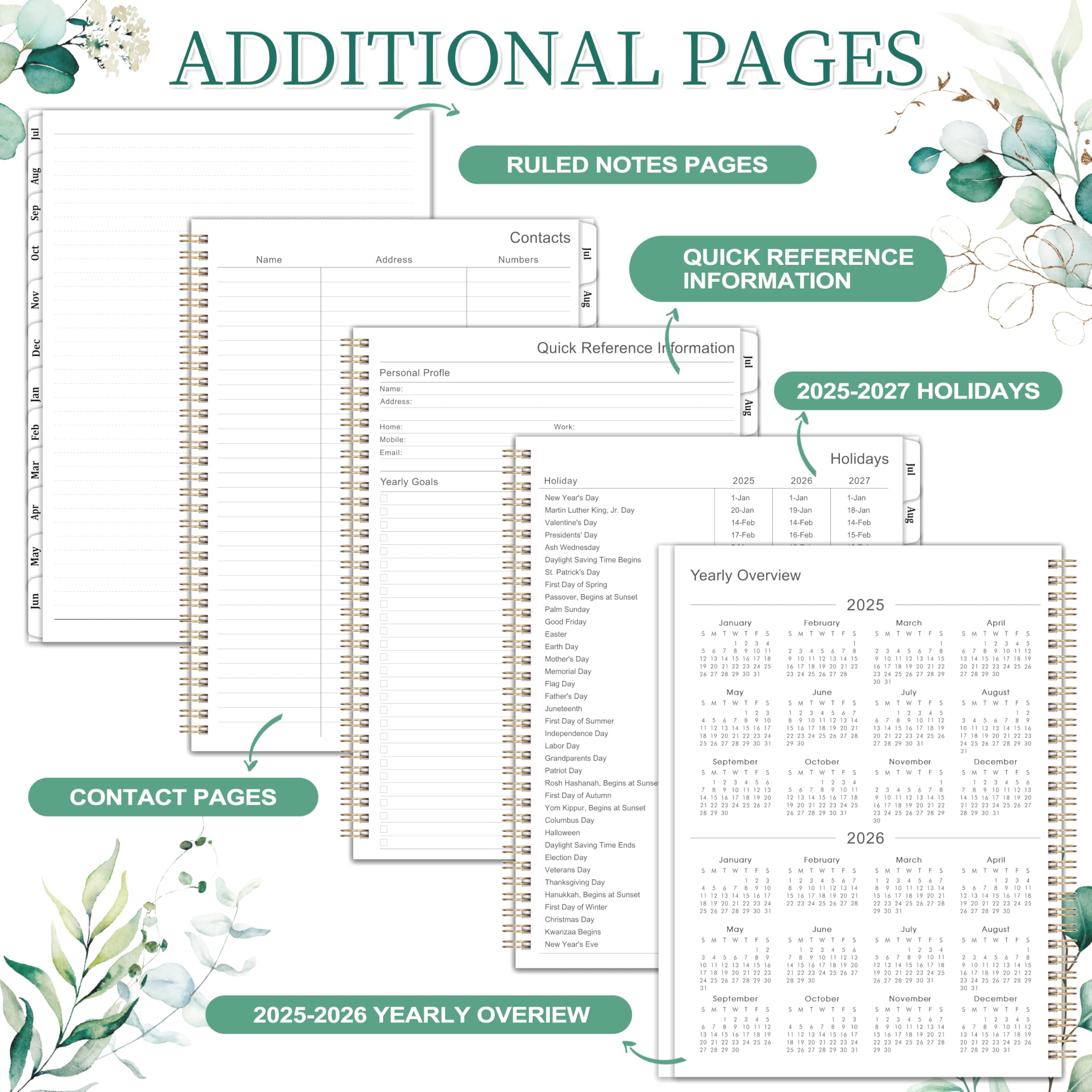 Snapklik.com : 2025-2026 Planner - 9" X 11" Academic Planner Weekly And Monthly 2025-2026, From ...