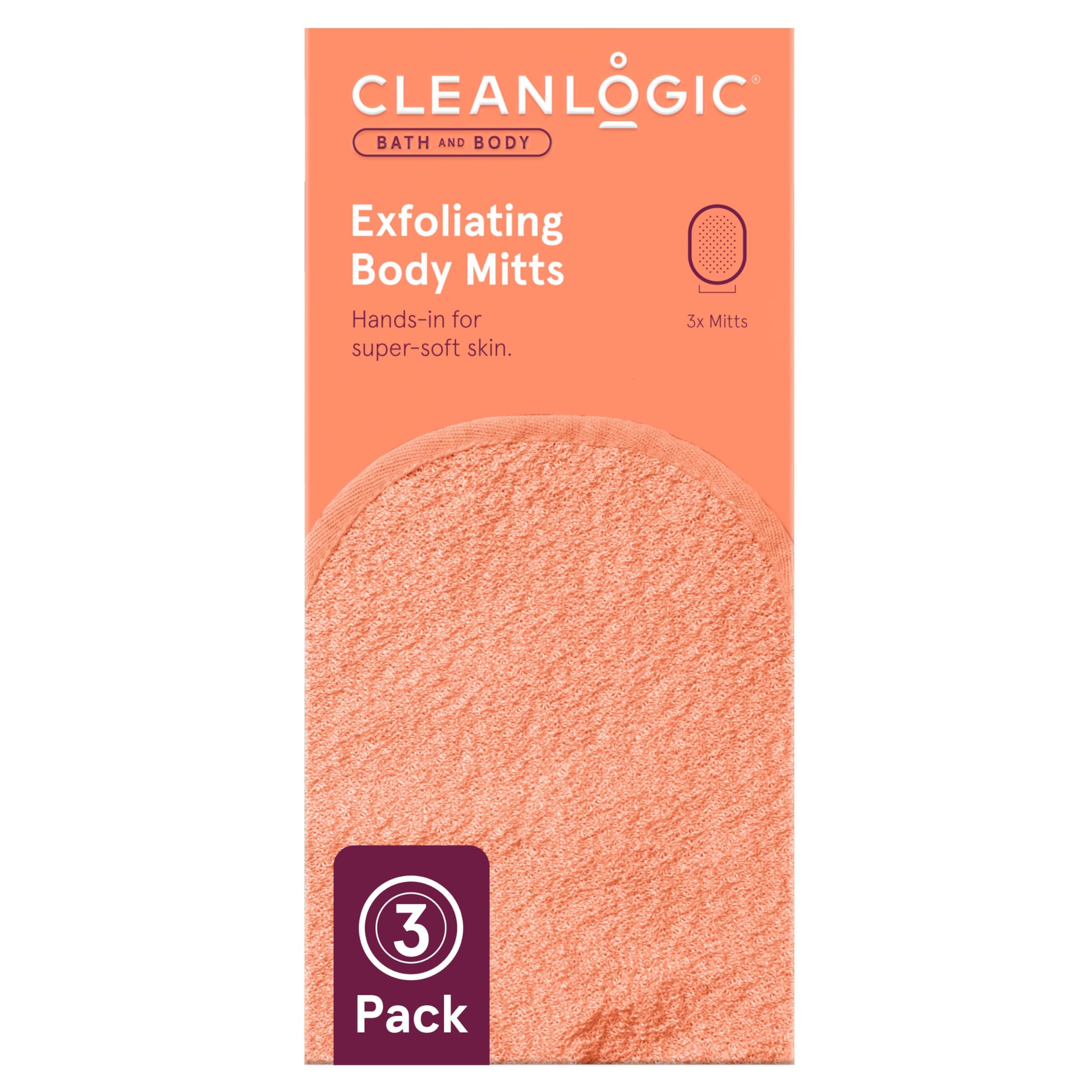 Amazon.com : Cleanlogic Bath & Body Exfoliating Face & Body Grooming ...